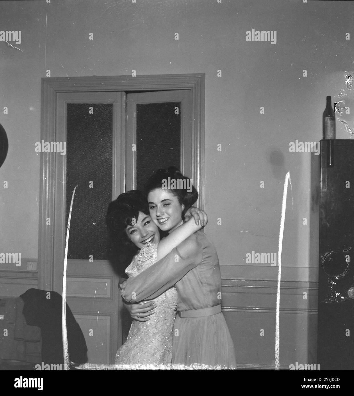 SINGER PATRICIA CARLI WITH GIGLIOLA CINQUETTI IN SAN REMO FESTIVAL ...