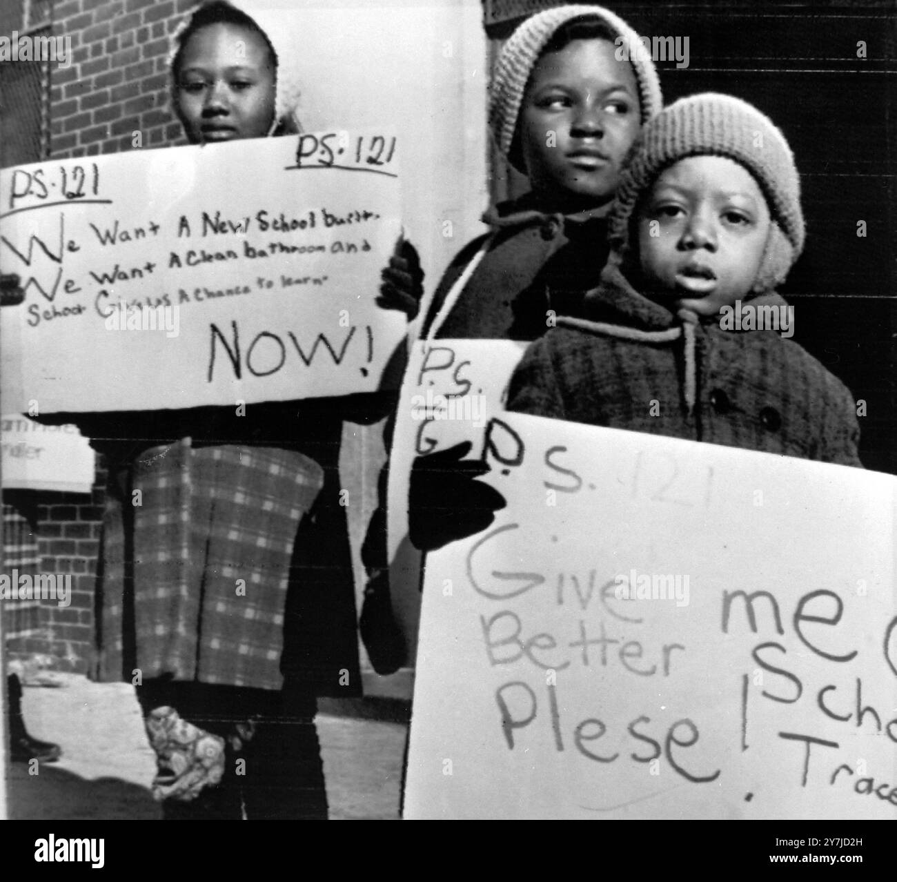 DEMONSTRATION – SCHOOL CHILDREN PLEADING FOR BETTER SCHOOLS IN ...