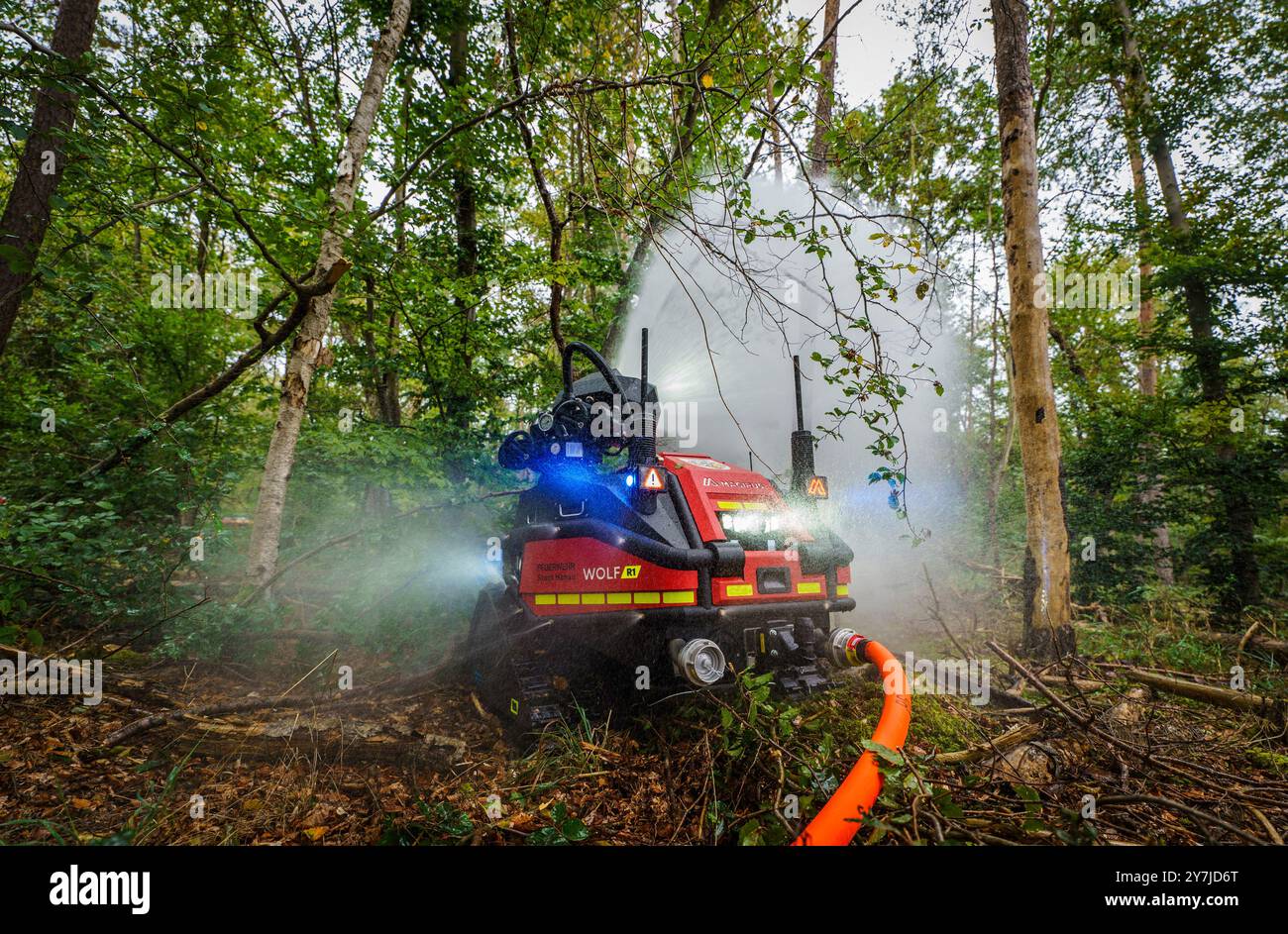 Hanau, Germany. 30th Sep, 2024. The extinguishing robot, also known as ...