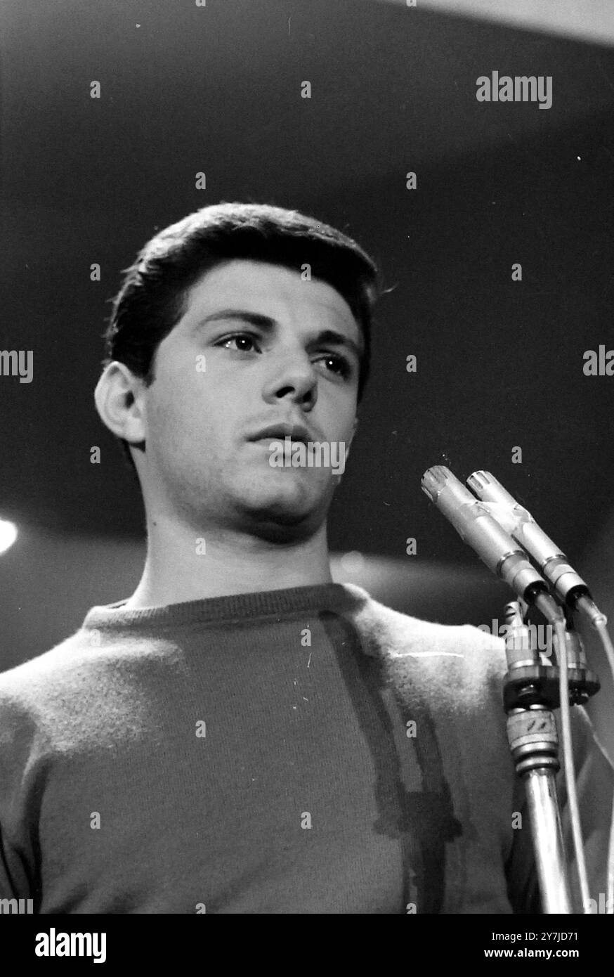 MUSIC SINGER FRANKIE AVALON AT SAN REMO SONG FESTIVAL ; 3 FEBRUARY 1964 ...