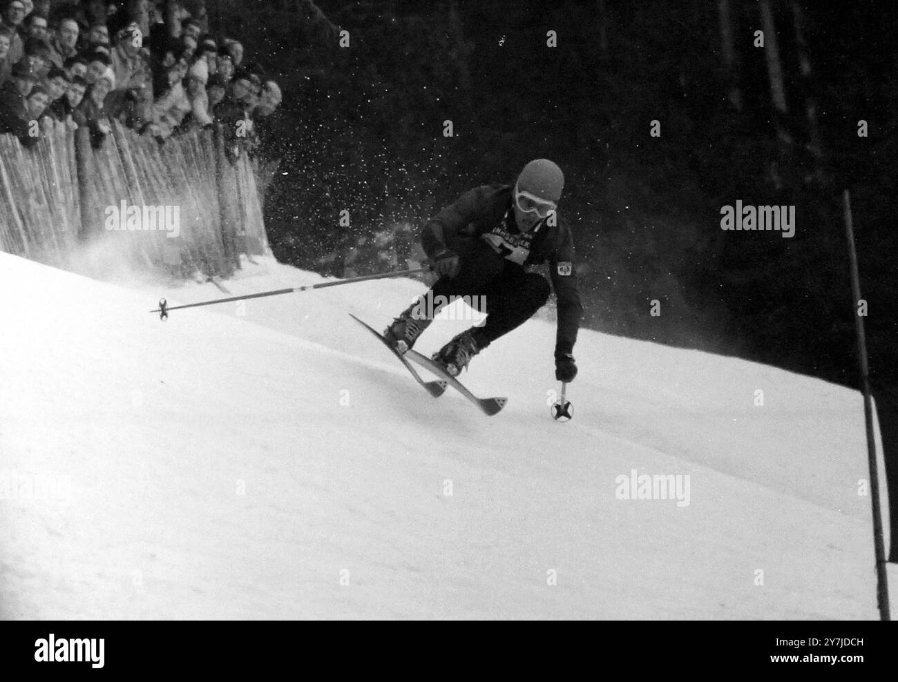 AUSTRIAN EGON ZIMMERMAN WINS IN INNSBRUCK DURING WINTER OLYMPIC GAMES ...