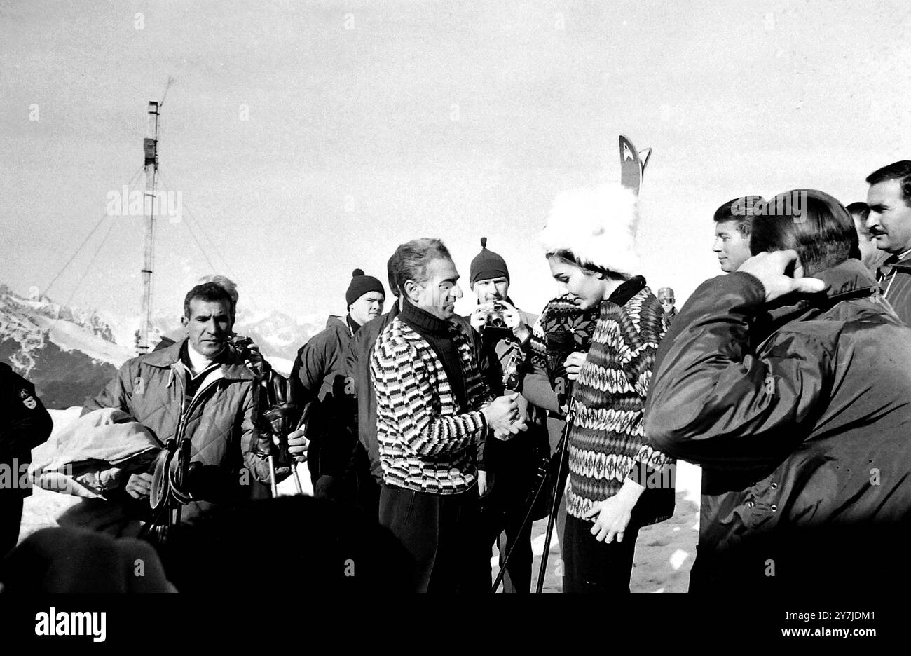 THE SHAH OF IRAN WITH EMPRESS FARAH DIBAH IN INNSBRUCK ; 30 JANUARY ...
