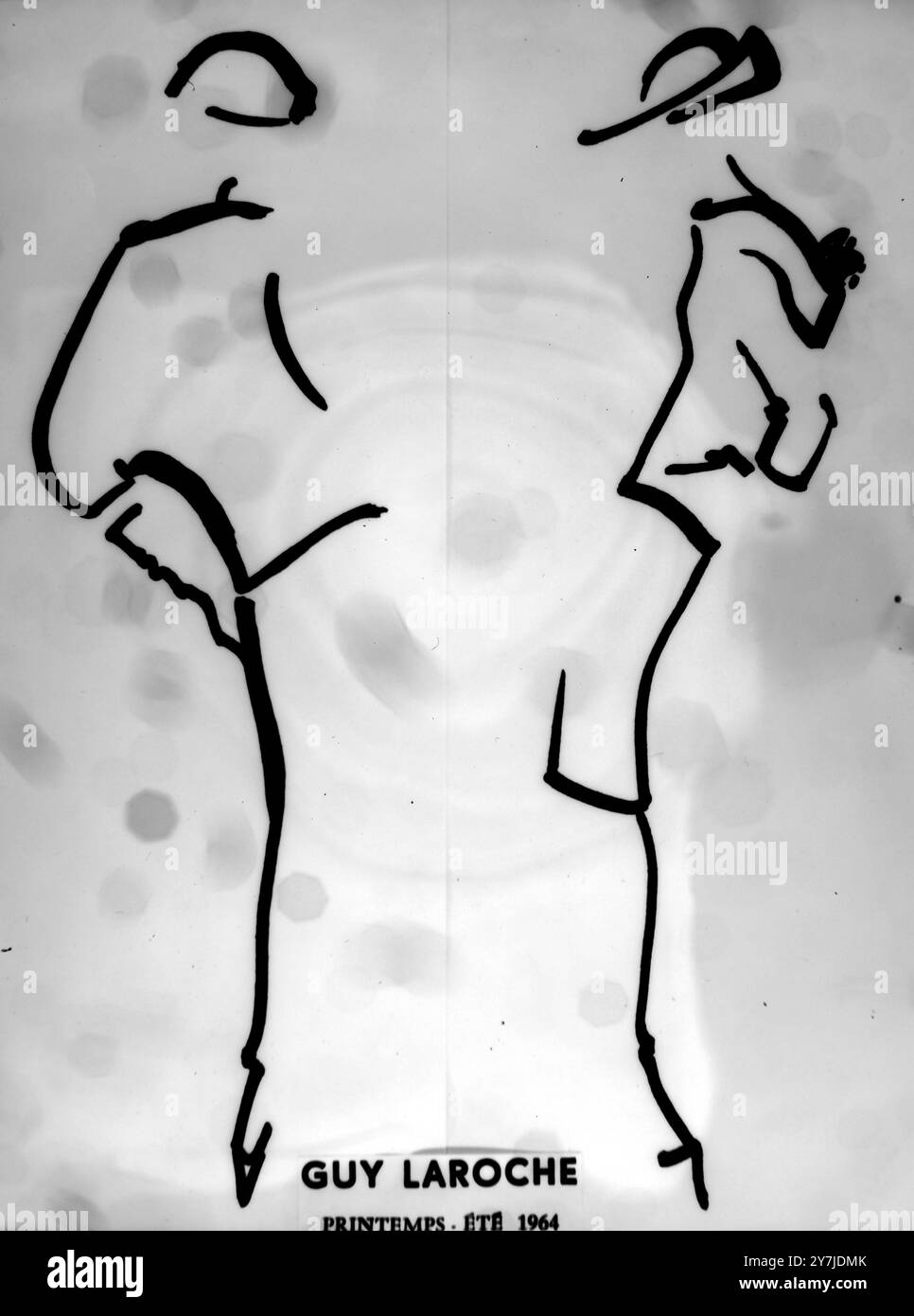 FASHION SKETCHES OF THE LAROCHE GUY COLLECTION ; 31 JANUARY 1964 Stock Photo - Alamy