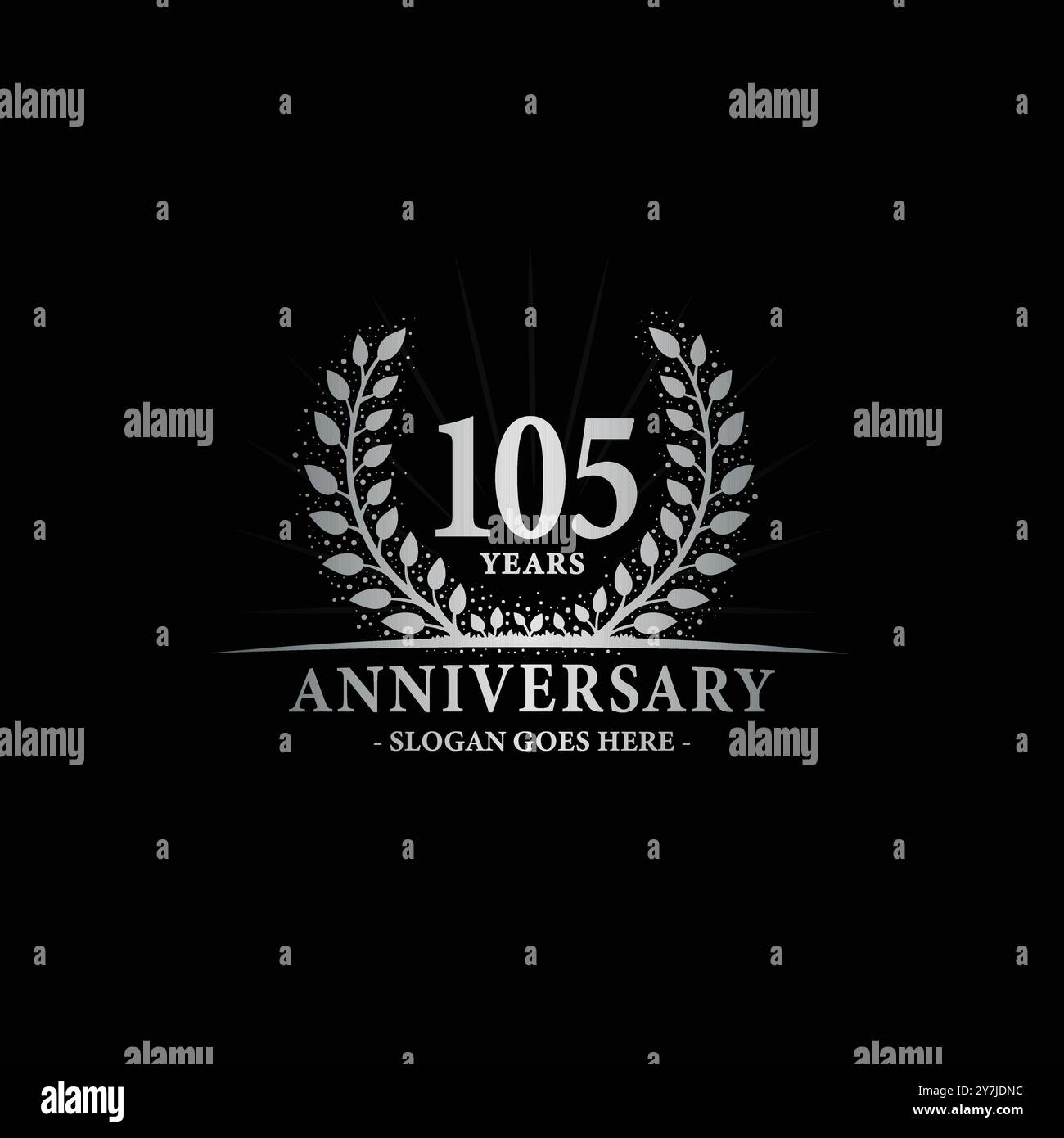 105 years celebrating anniversary logo. 105th years anniversary design ...