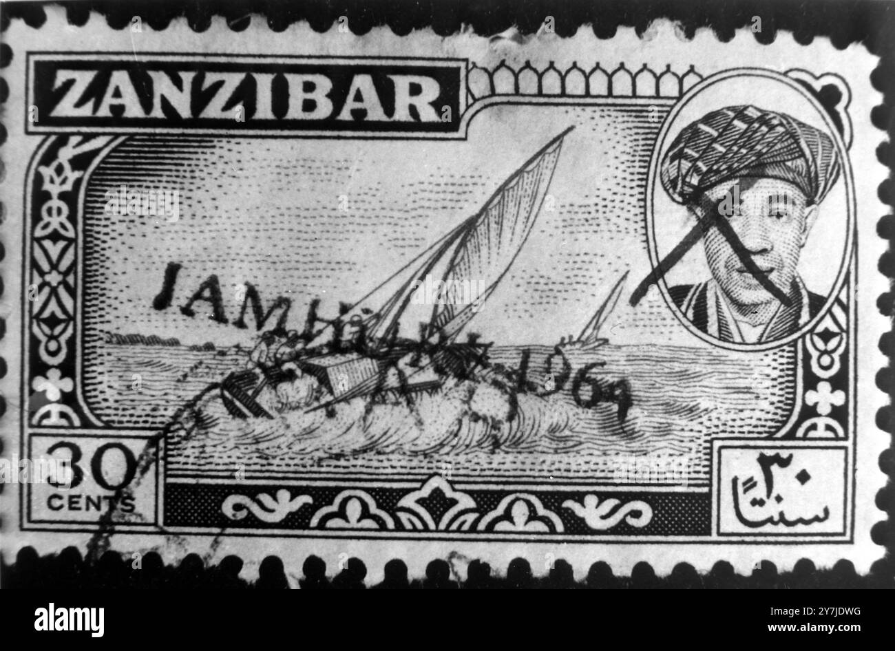 NEW STAMP IN ZANZIBAR ; 29 JANUARY 1964 Stock Photo - Alamy