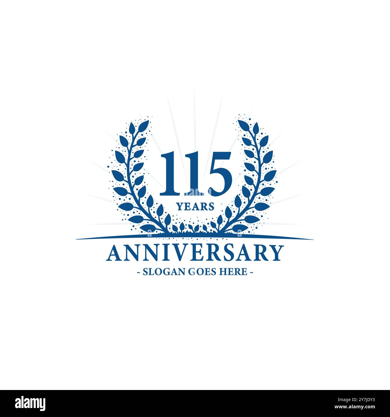 115 years celebrating anniversary logo. 115th years anniversary design ...