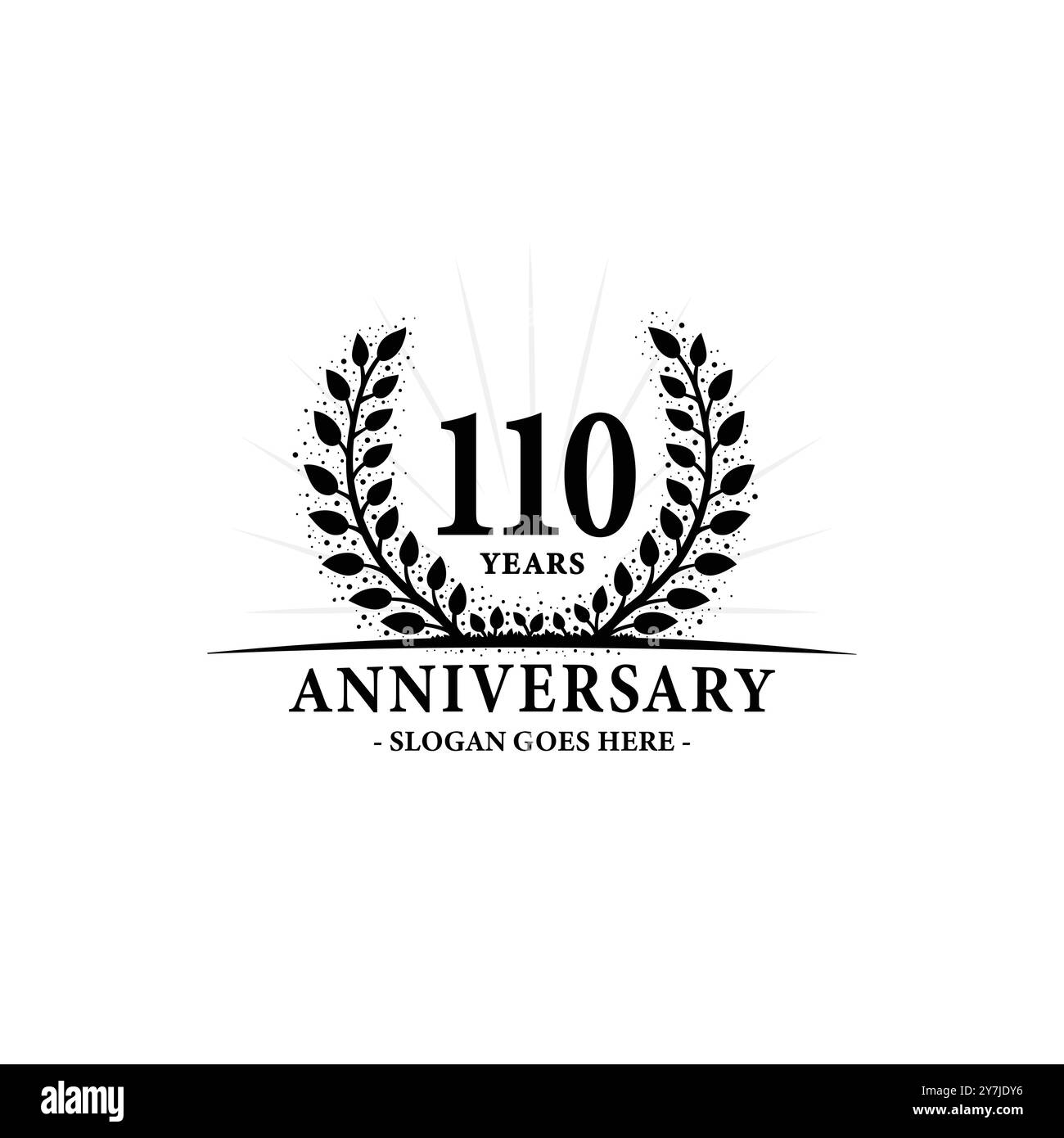 110 years celebrating anniversary logo. 110th years anniversary design ...