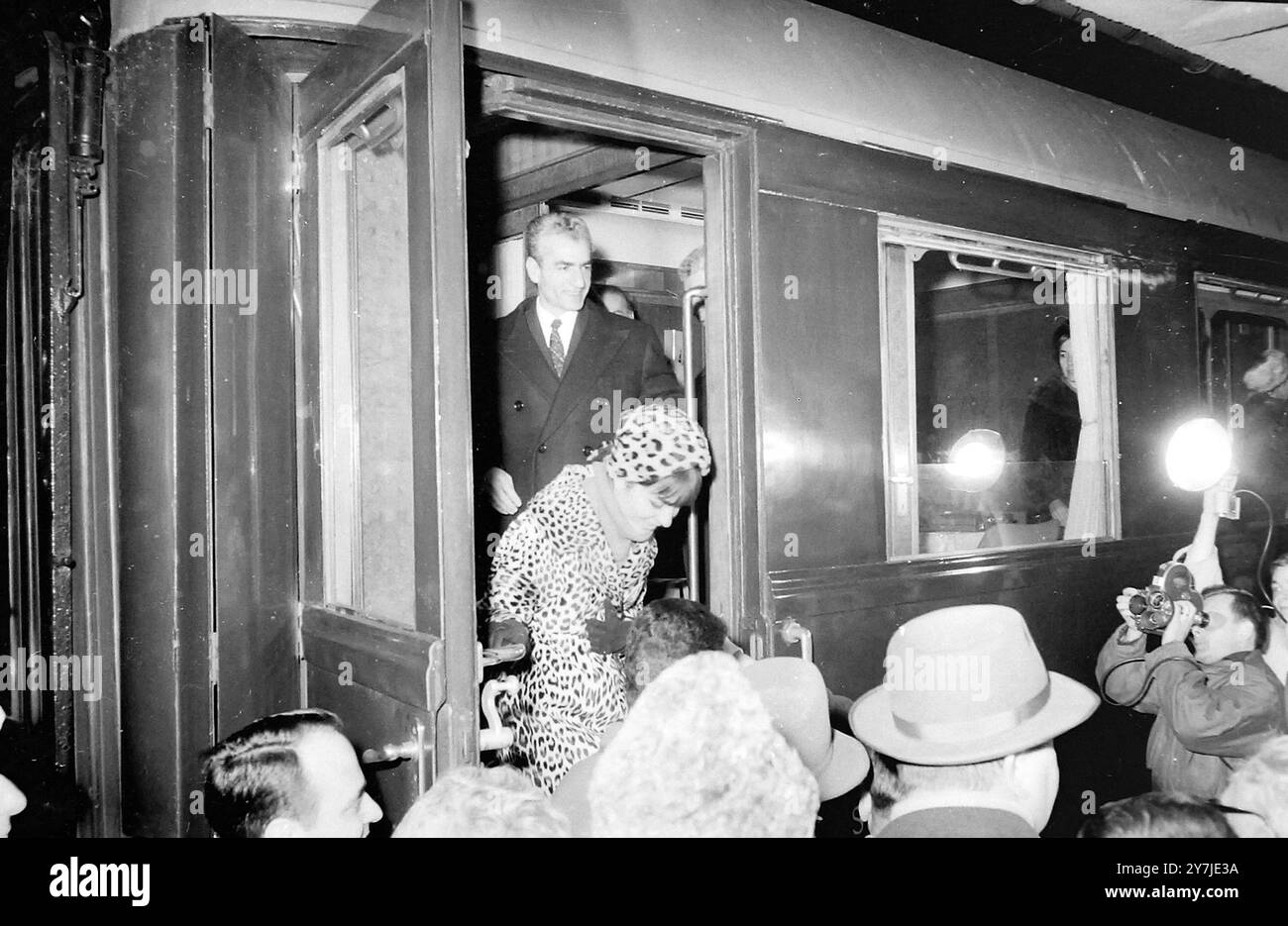 THE SHAH OF IRAN AND EMPRESS FARAH DIBAH ARRIVE FOR WINTER OLYMPIC ...
