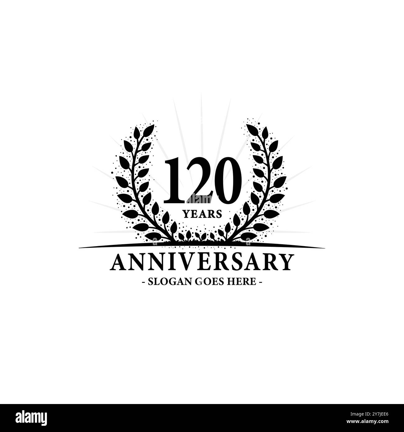 120 years celebrating anniversary logo. 120th years anniversary design ...