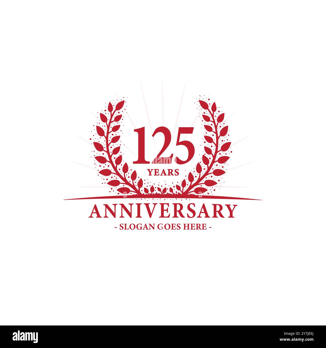 125 years celebrating anniversary logo. 125th years anniversary design ...