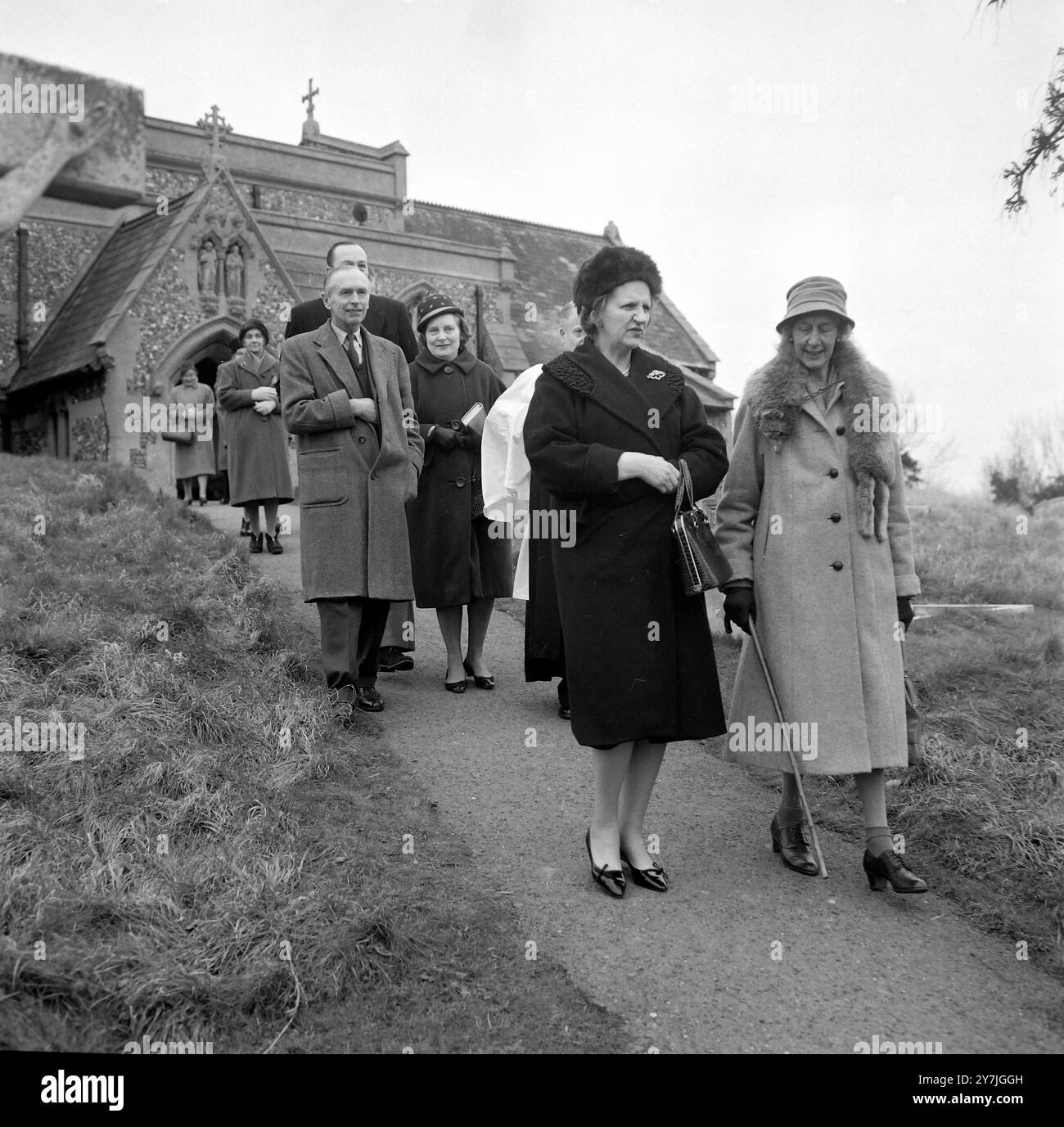 BRITISH PRIME MINISTER LORD ALEC DOUGLAS HOME WITH WIFE LEAVE CHURCH IN ...