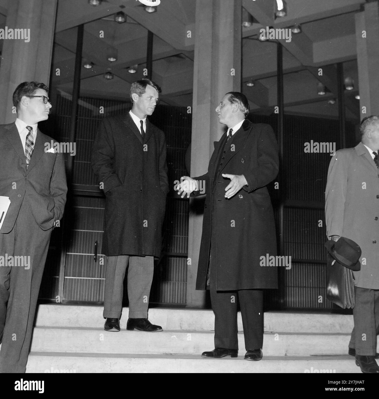 ROBERT KENNEDY WITH VISCOUNT HEAD IN LONDON / ; 24 JANUARY 1964 Stock ...