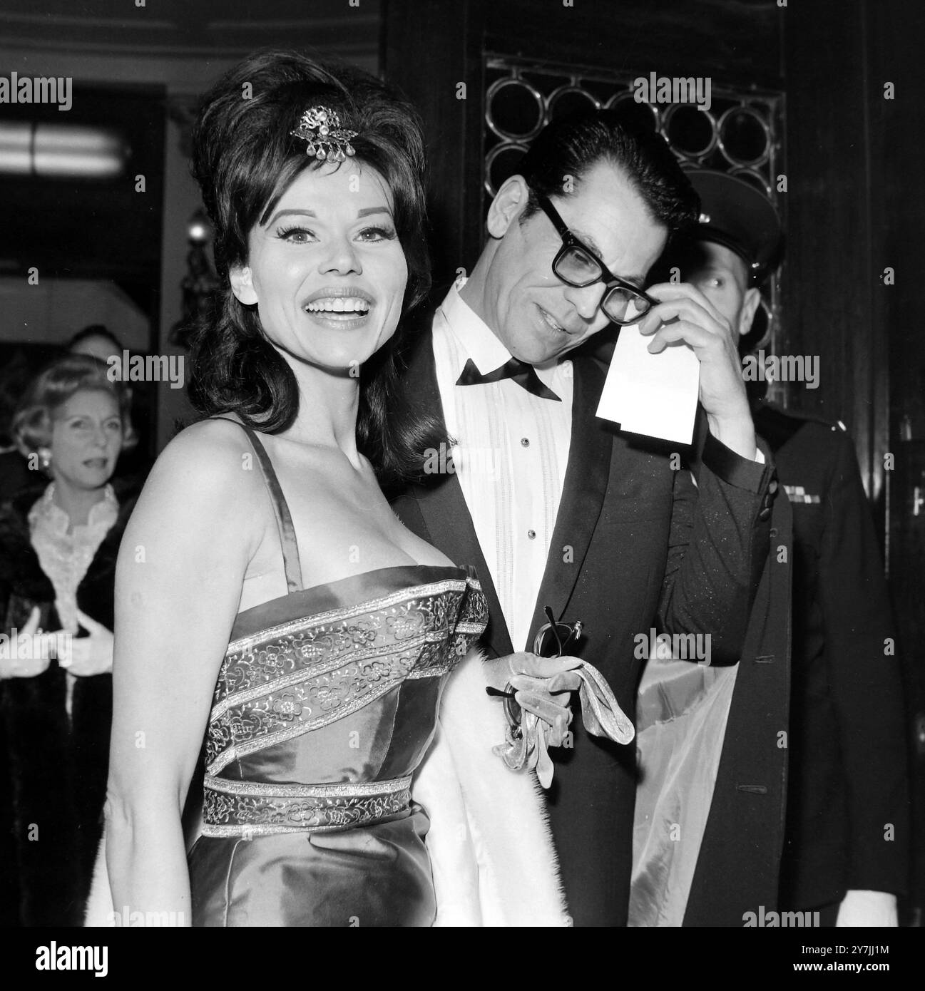 ACTRESS LAYA RAKI WITH RON RANDELL AT ZULU PREMIERE IN LONDON ; 22 ...