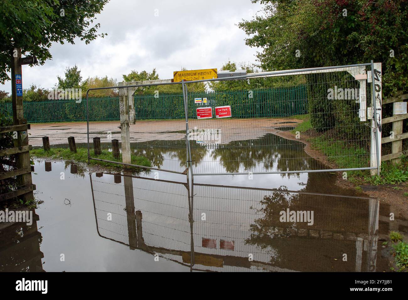 Dorney Reach, UK. 30th September, 2024. The Jubilee River Flood ...