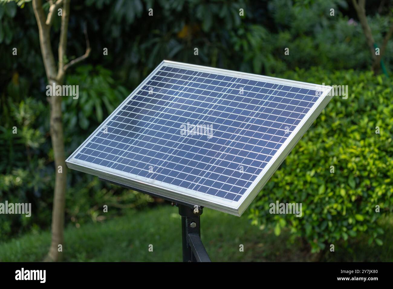 Solar panel in park in Guangzhou China Stock Photo - Alamy