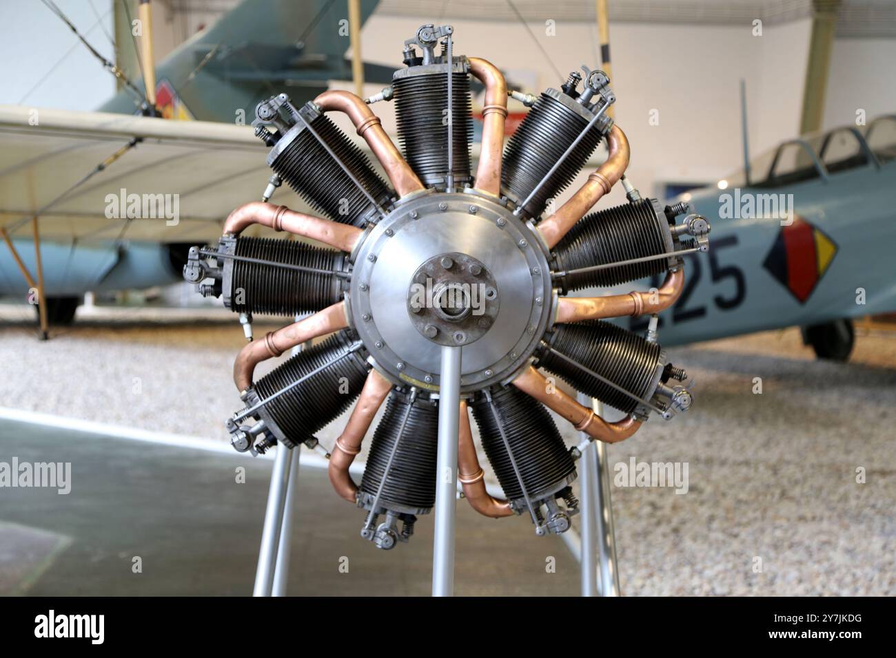 Berlin, Germany - July 11, 2013: aircraft engine of the type Gnome et ...