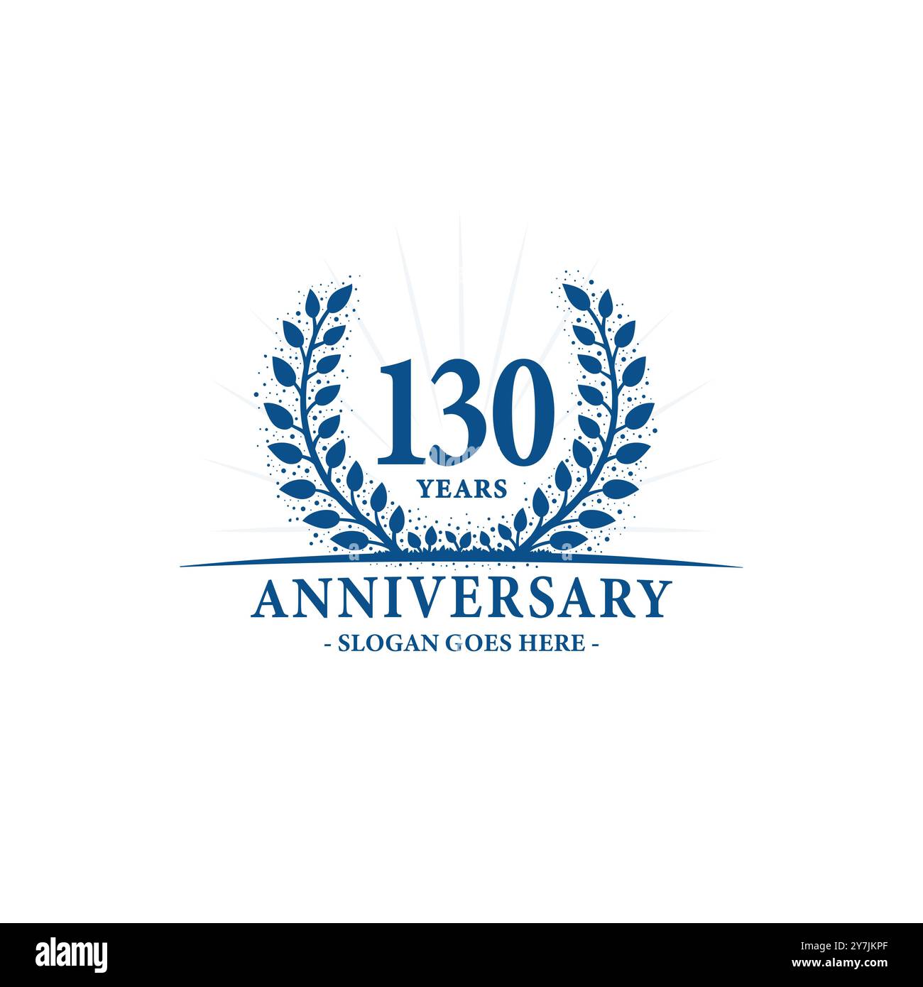 130 years celebrating anniversary logo. 130th years anniversary design ...