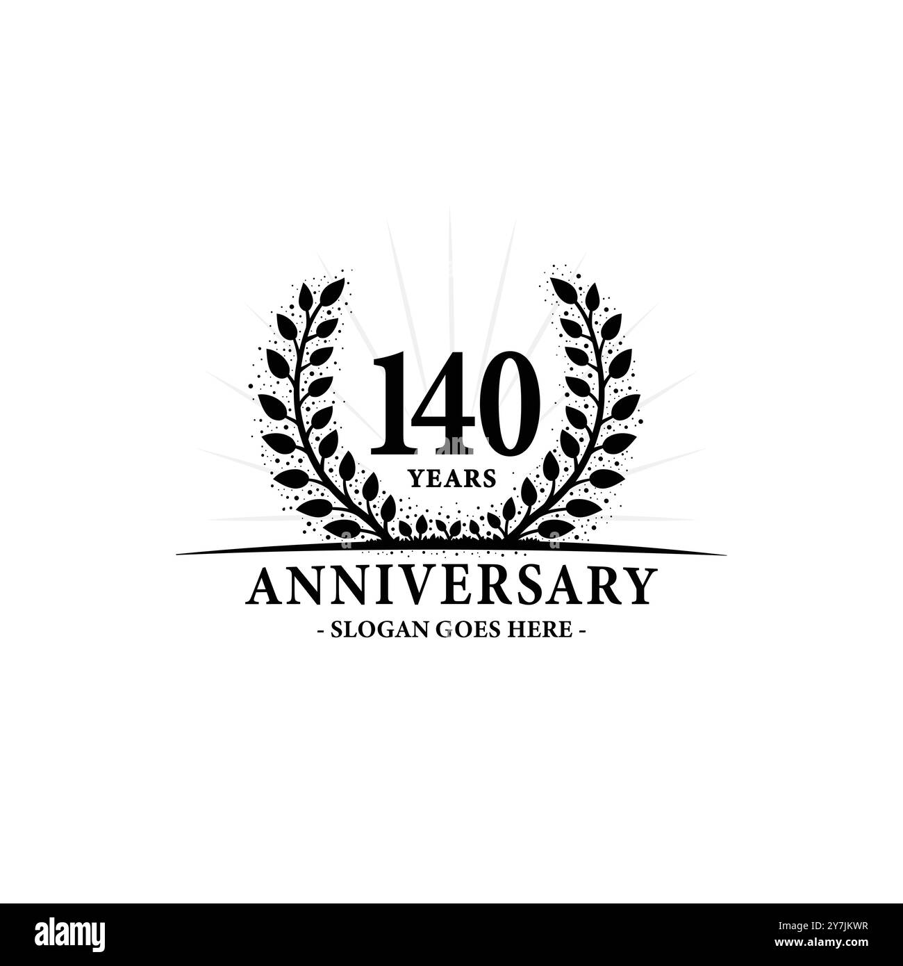 140 years celebrating anniversary logo. 140th years anniversary design ...