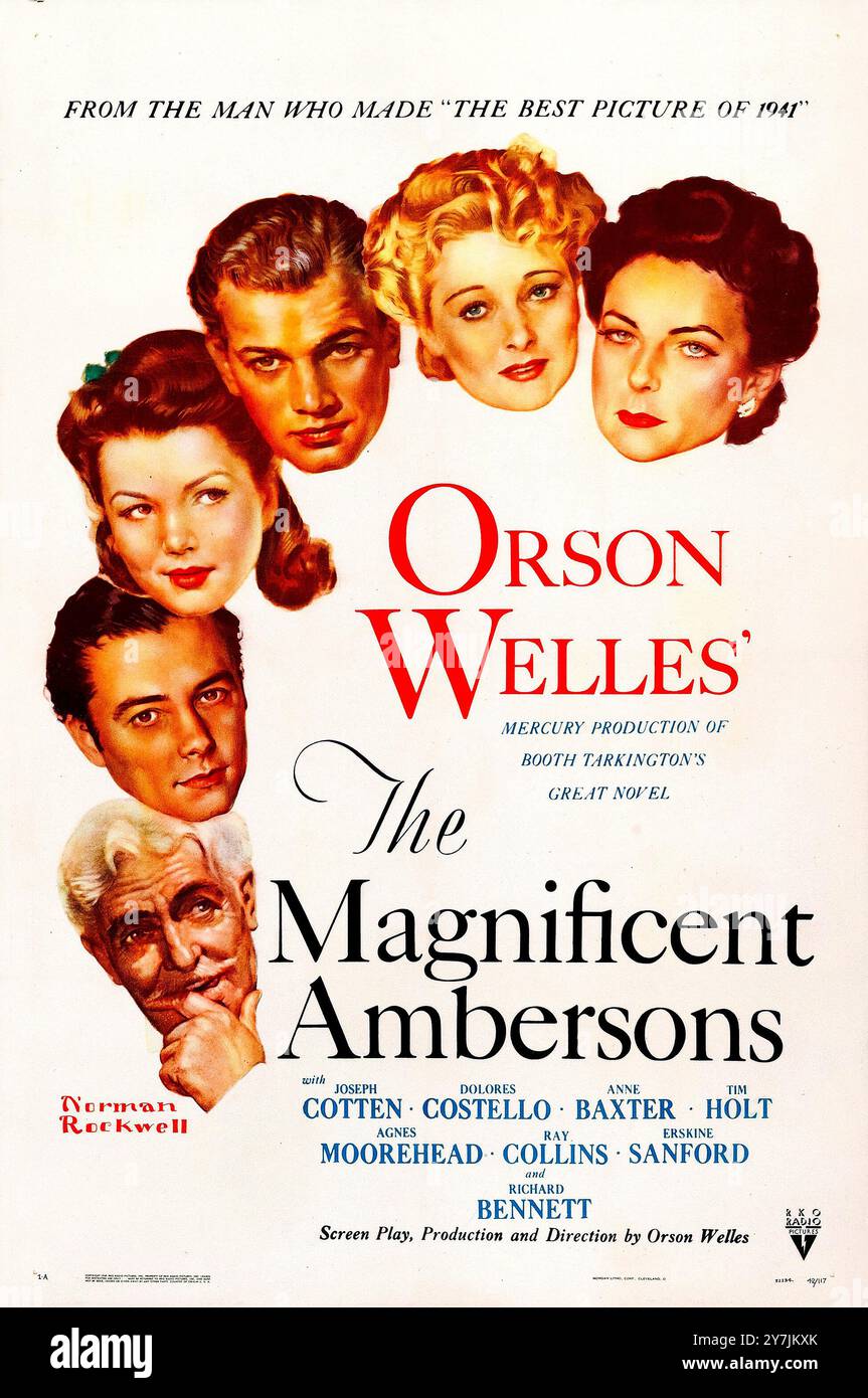 Poster for the 1942 film The Magnificent Ambersons directed by Orson ...