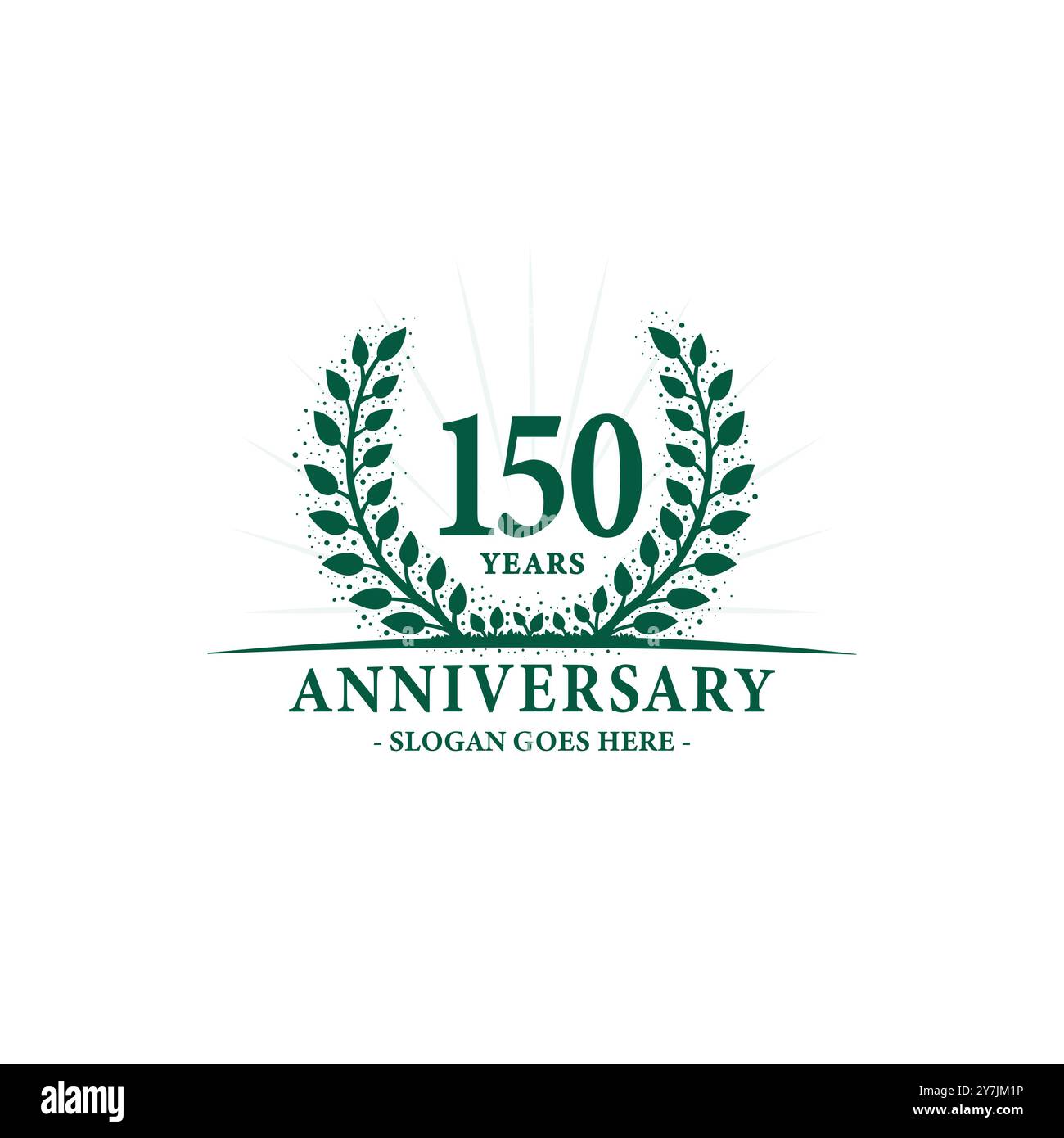 150 years celebrating anniversary logo. 150th years anniversary design ...
