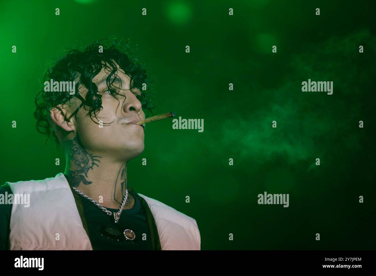 Mexico City, Mexico. 29th Sep, 2024. ALEMAN, a Mexican rapper and ...