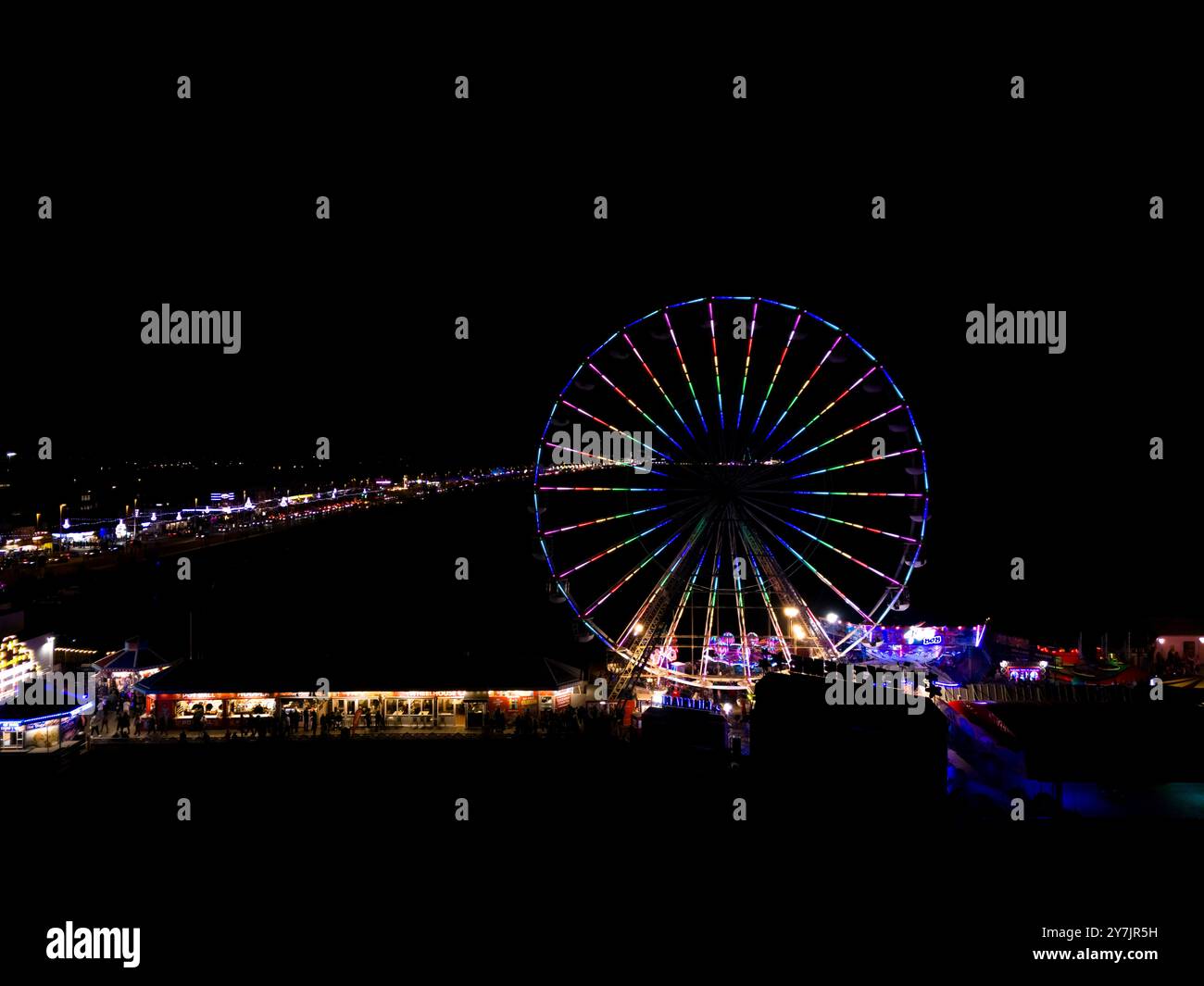 Ferris Wheel on Central Pier, Blackpool, England Stock Photo - Alamy