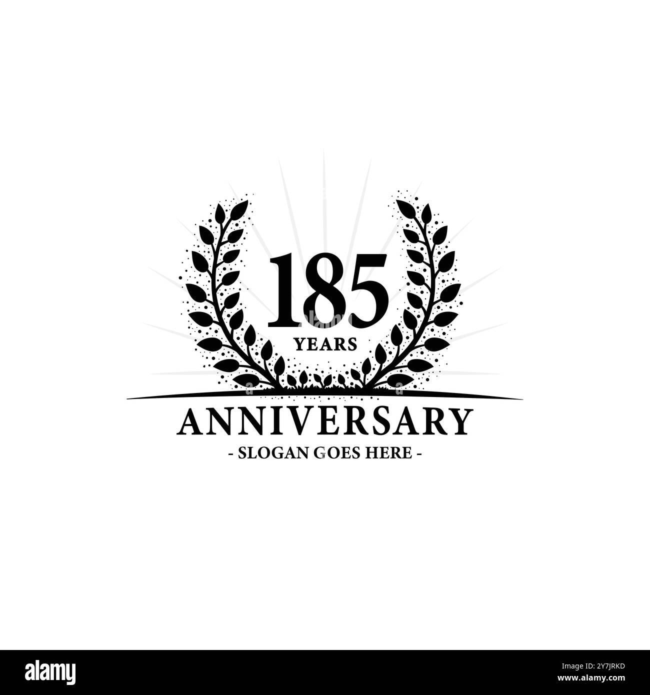 185 years celebrating anniversary logo. 185th years anniversary design ...