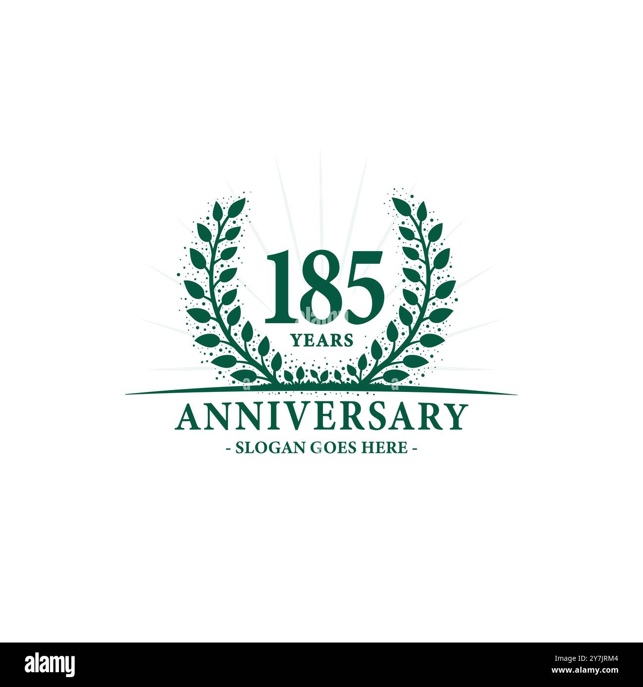 185 years celebrating anniversary logo. 185th years anniversary design ...