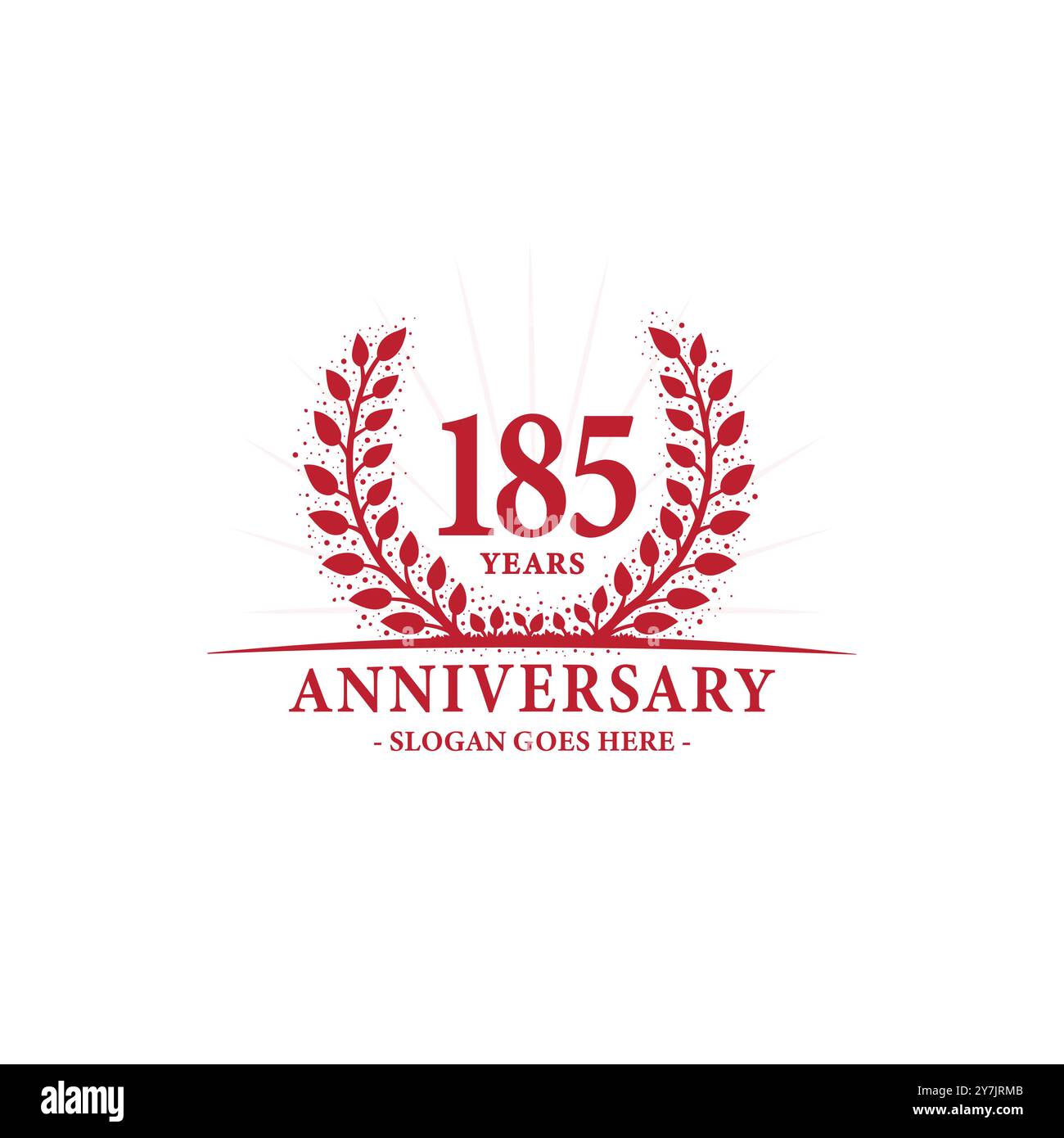 185 years celebrating anniversary logo. 185th years anniversary design ...