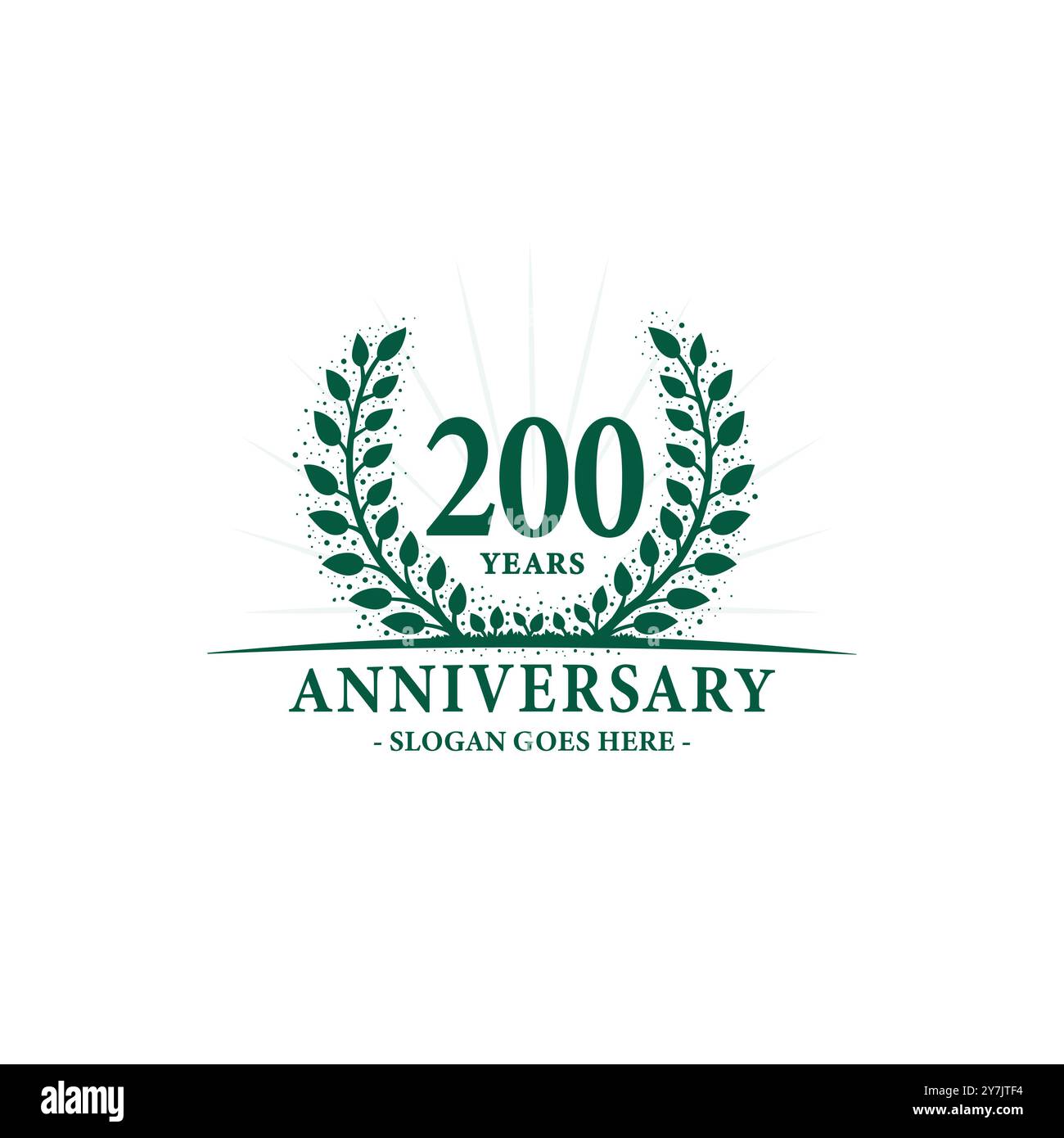200 years celebrating anniversary logo. 200th years anniversary design ...