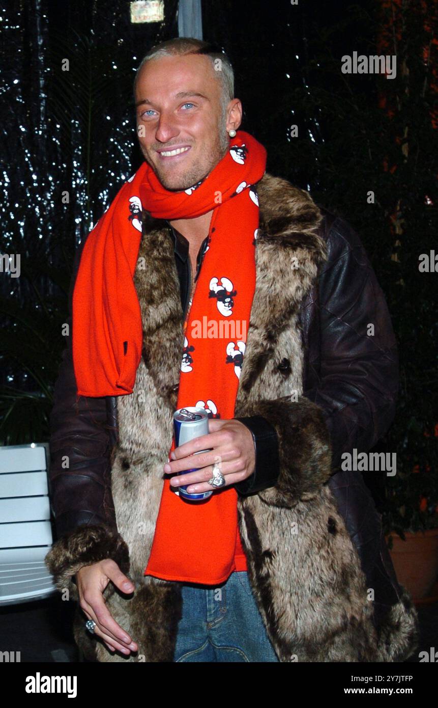 Milan Italy 10/12/2004: DJ Francesco alias Francesco Facchinetti ...