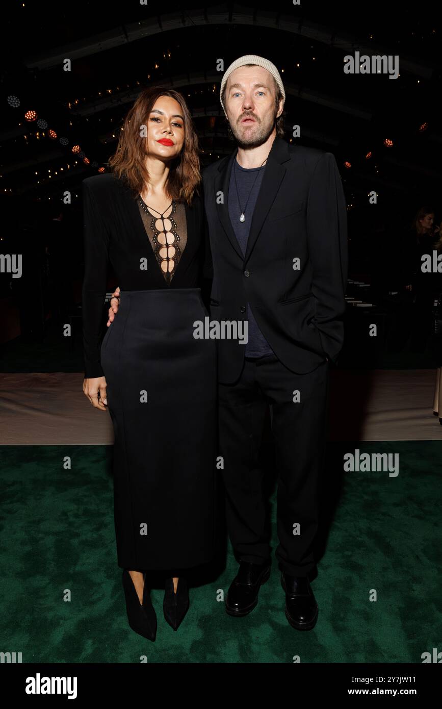 Christine Centenera, left, and Joel Edgerton attend the Victoria ...