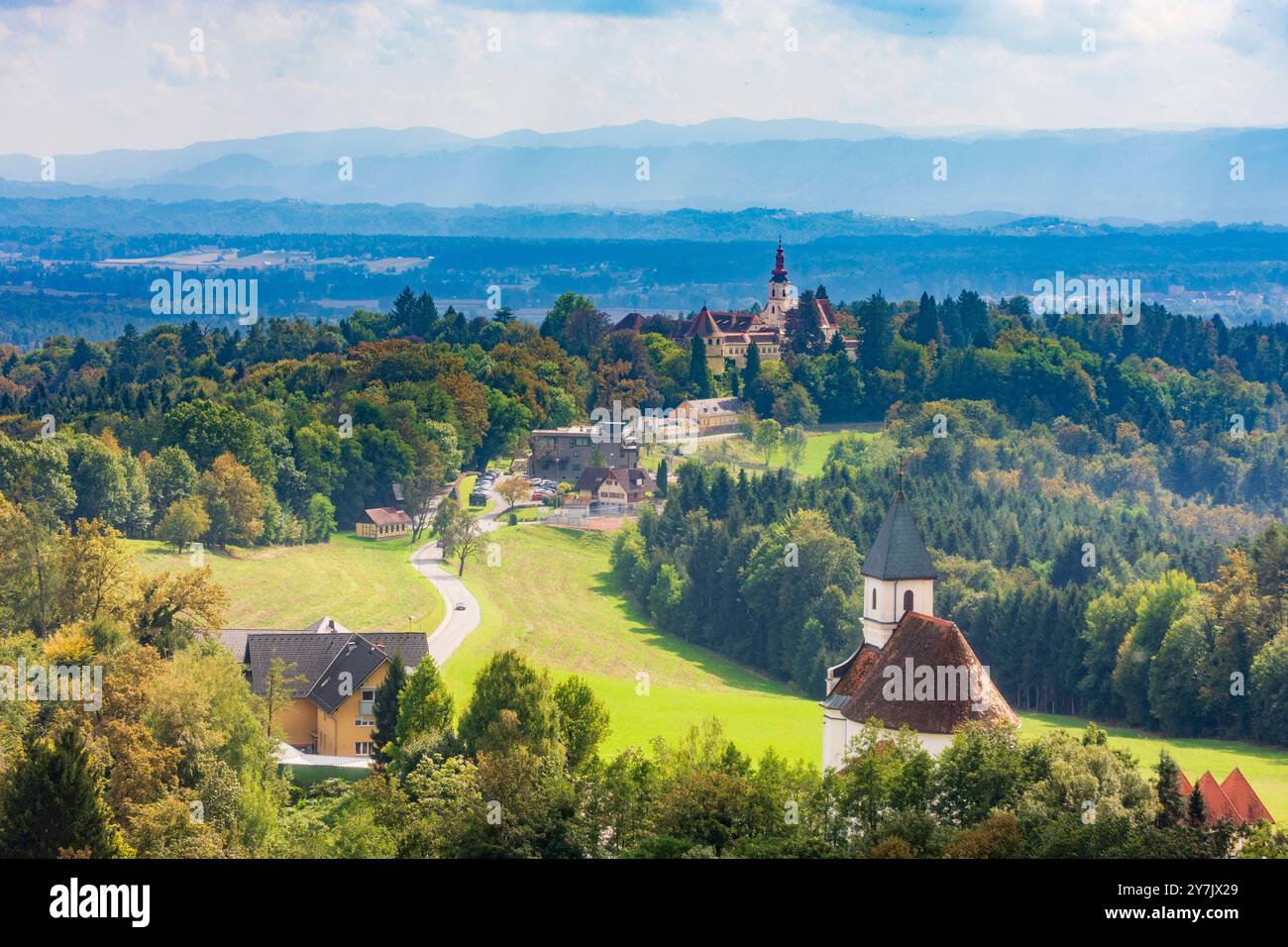 Schloss Hollenegg Castle in hamlet Hollenegg Schwanberg Süd-Steiermark ...
