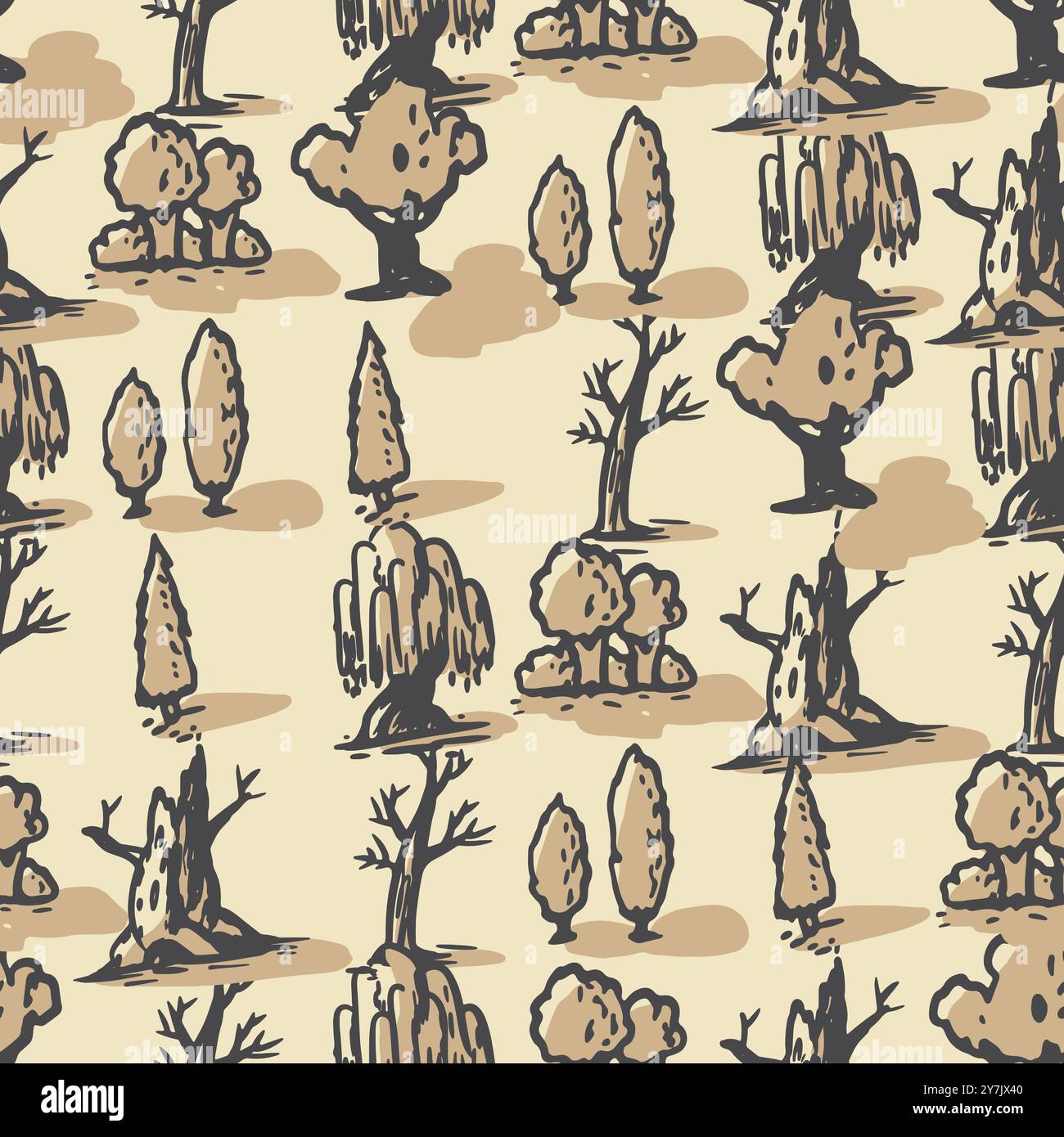 Trees from above vector Stock Vector Images - Alamy