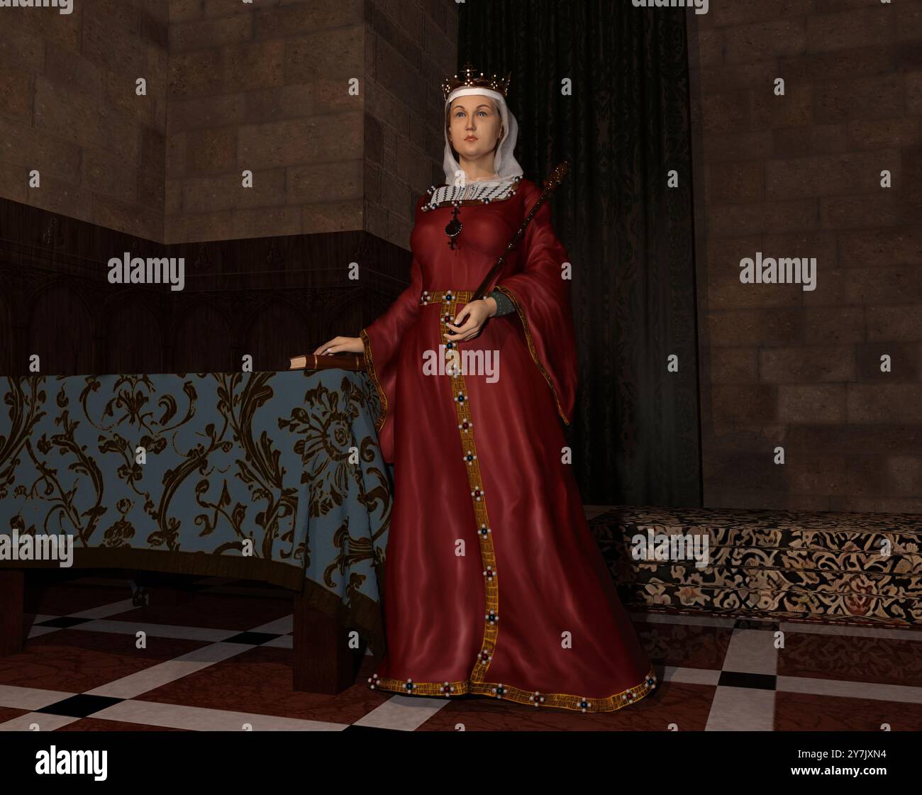 Isabella I of Castile, queen of Castile and León (1474-1504 Stock Photo ...