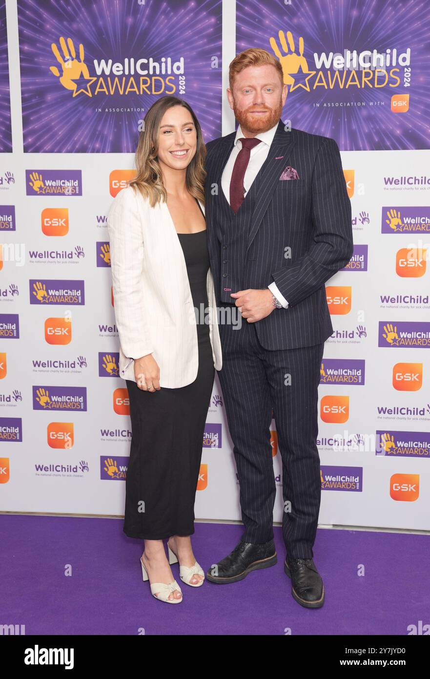 Jonny Bairstow and his partner Megan arrive for the annual WellChild ...