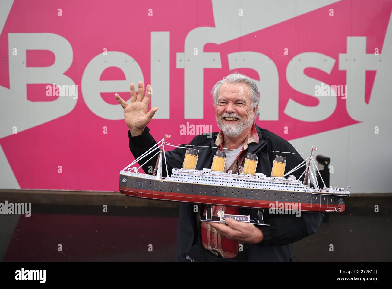 Andy Garrison 75, prepares to board the Villa Vie Odyssey cruise ship ...