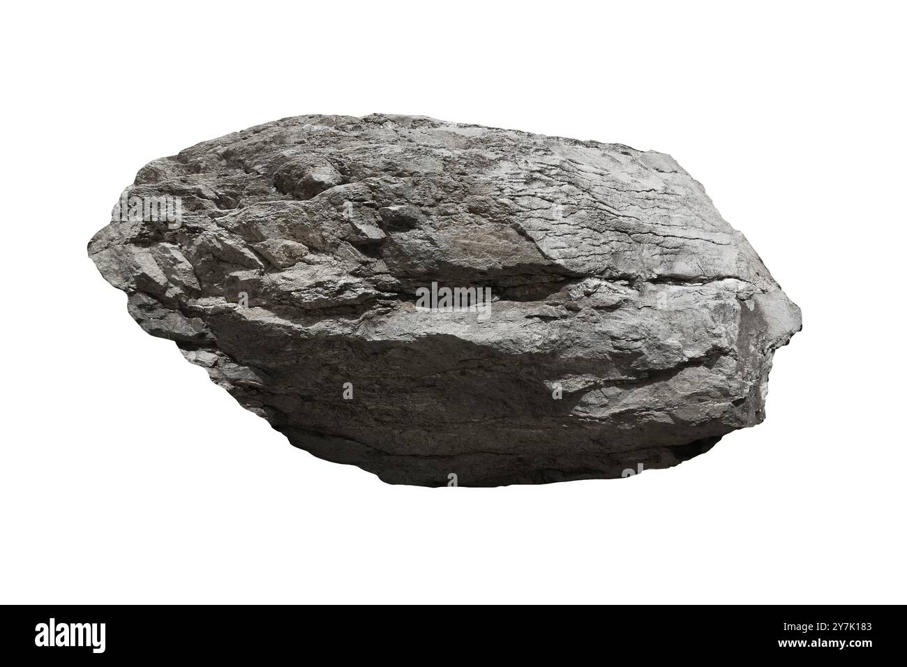 rock isolated on white background Stock Photo - Alamy