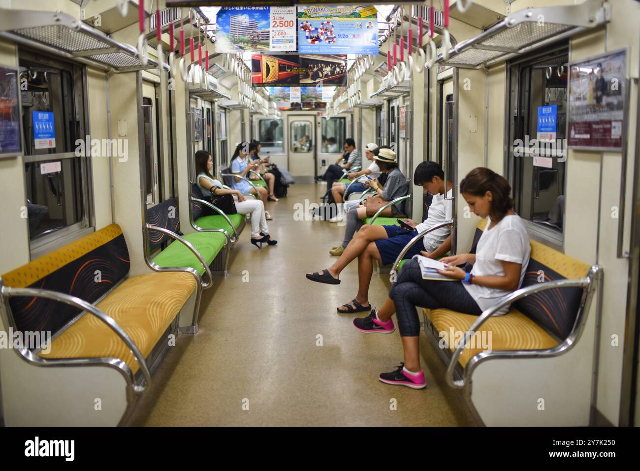 Interior of subway in Kyoto, Japan Stock Photo - Alamy