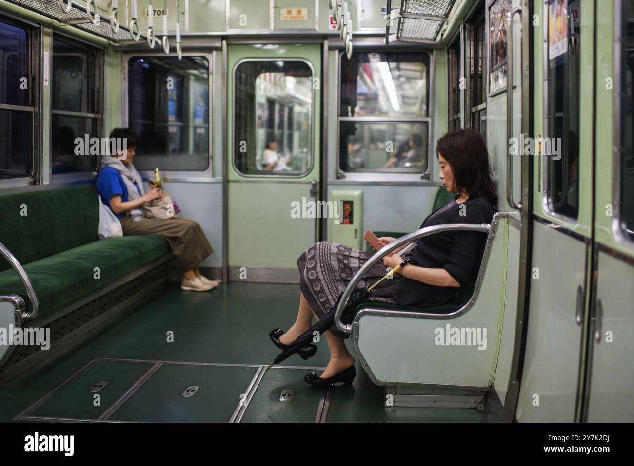 Interior of subway in Kyoto, Japan Stock Photo - Alamy