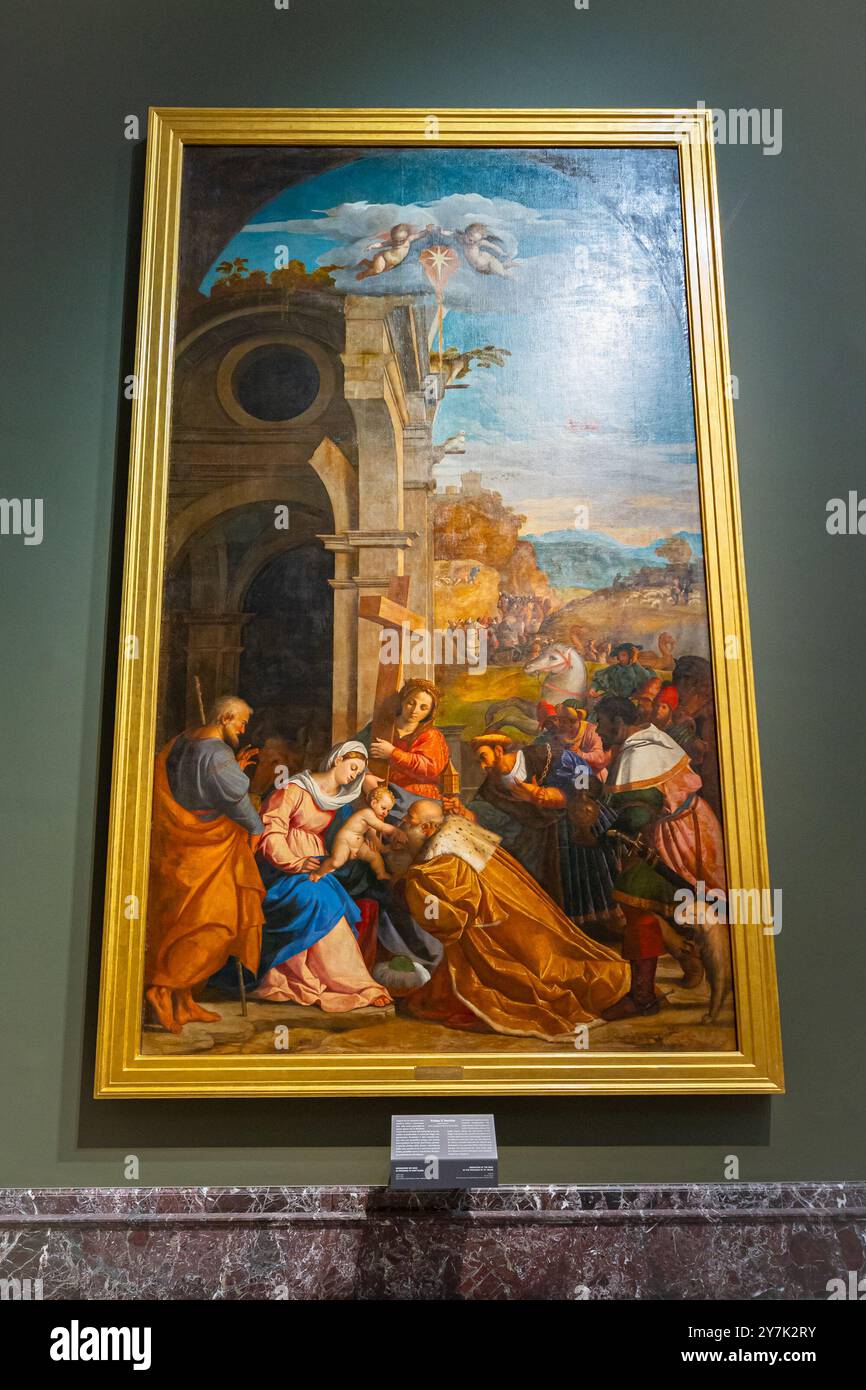 Painting "Adoration of the magi in the presence of St. Helen" by Palma ...