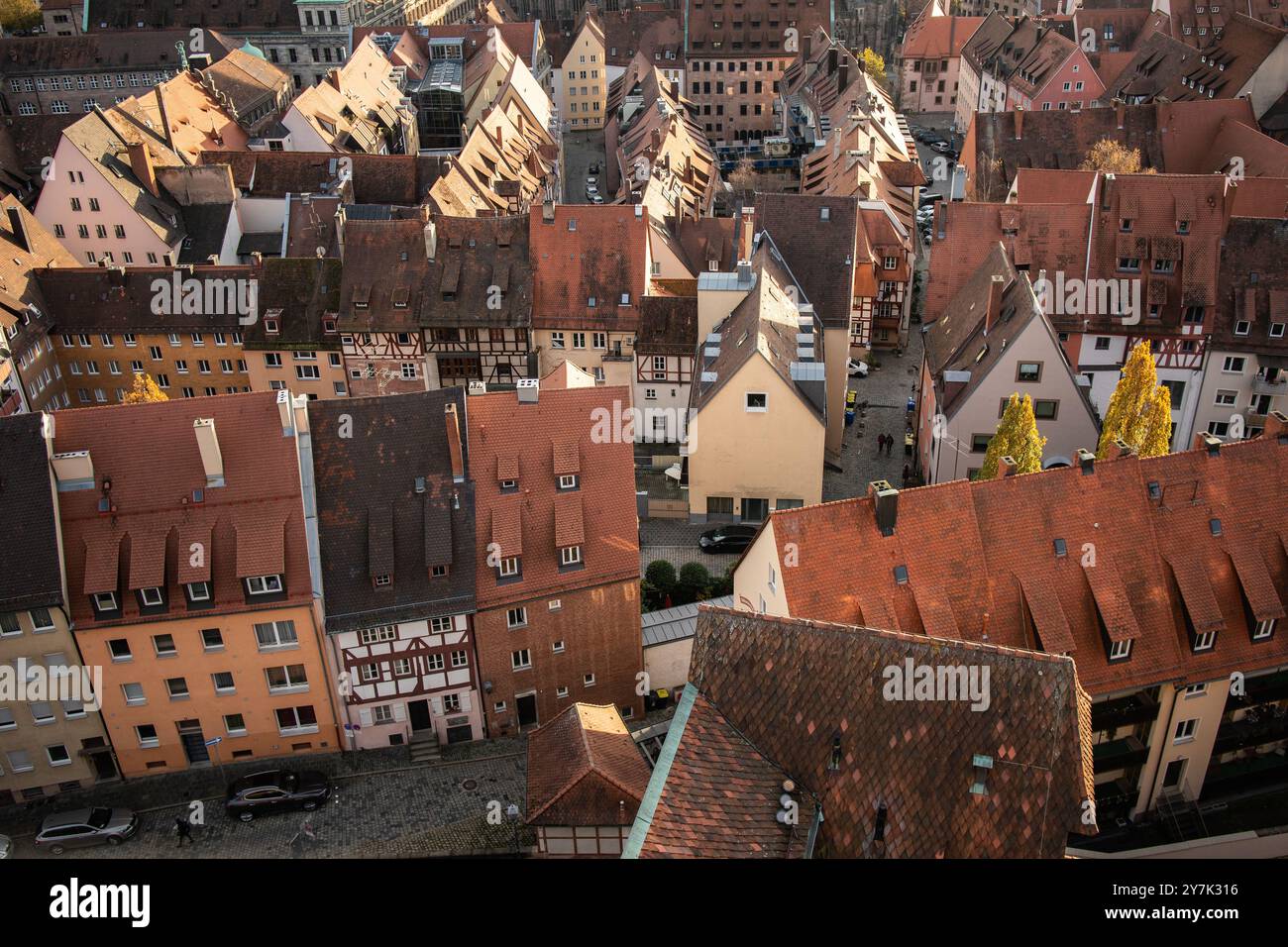 Nuremberg, Germany - November 11, 2022: Above Urban View of German ...