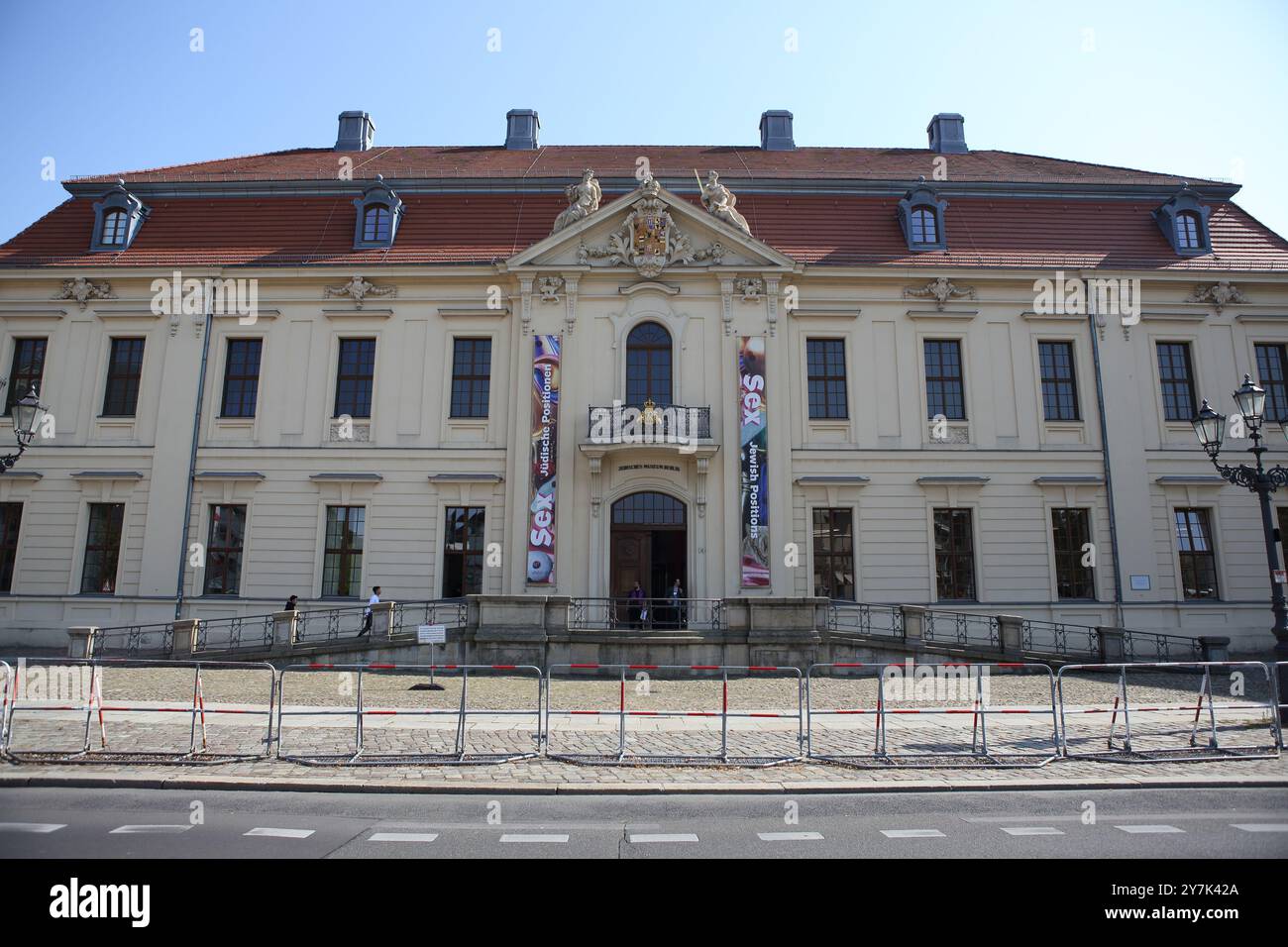 Front and entrance to the Baroque style building of the Jewish Museum ...
