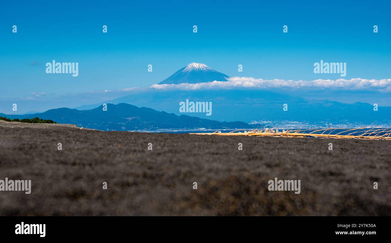 Mt. Fuji with beach at daytime in Miho no Matsubara, Shizuoka, Japan ...
