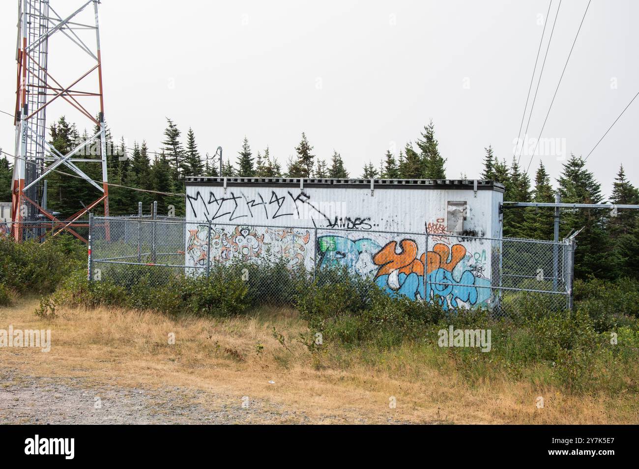 Power station at Red Cliff Radar Station in Logy Bay-Middle Cove-Outer ...