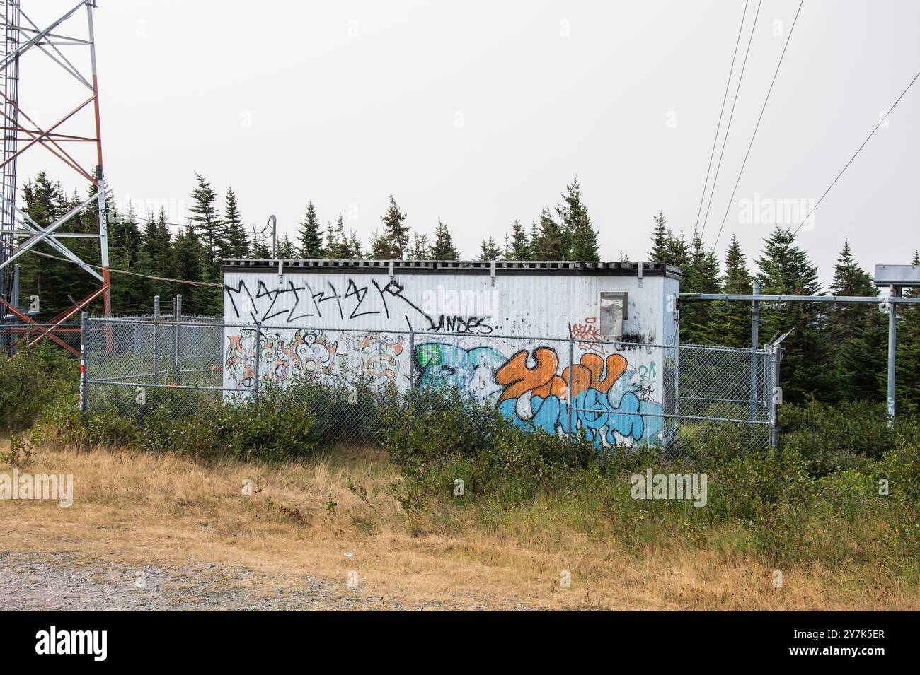 Power station at Red Cliff Radar Station in Logy Bay-Middle Cove-Outer ...