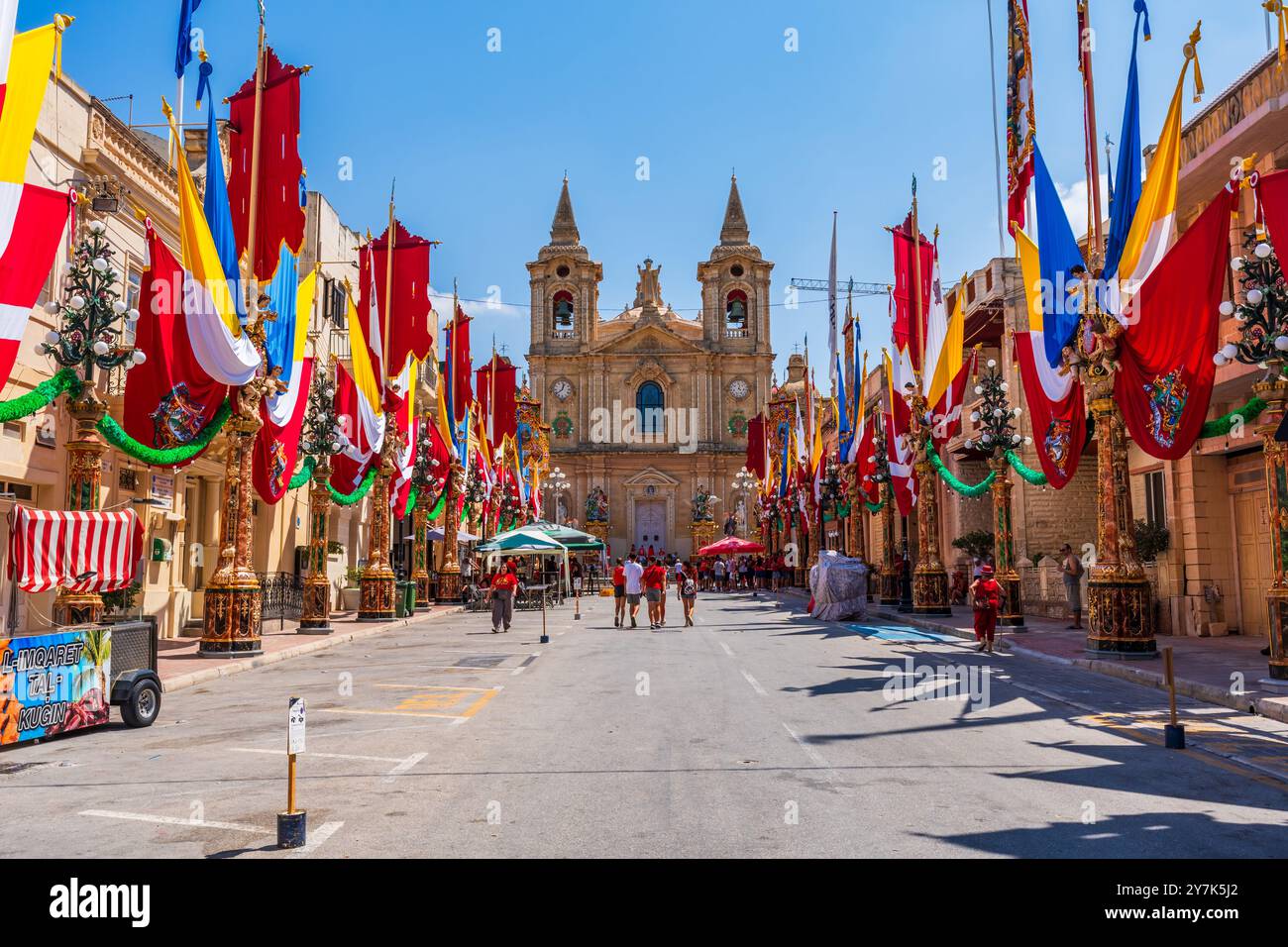 ZURRIEQ, MALTA - AUGUST 31, 2024: One of the oldest towns in the ...
