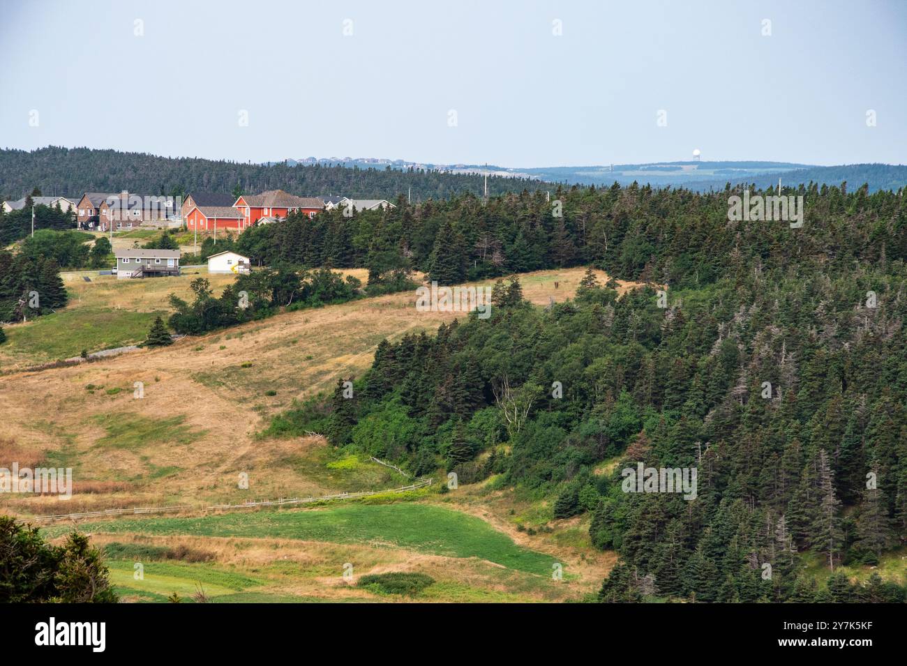 View of farms from Marine Drive in Logy Bay-Middle Cove-Outer Cove ...