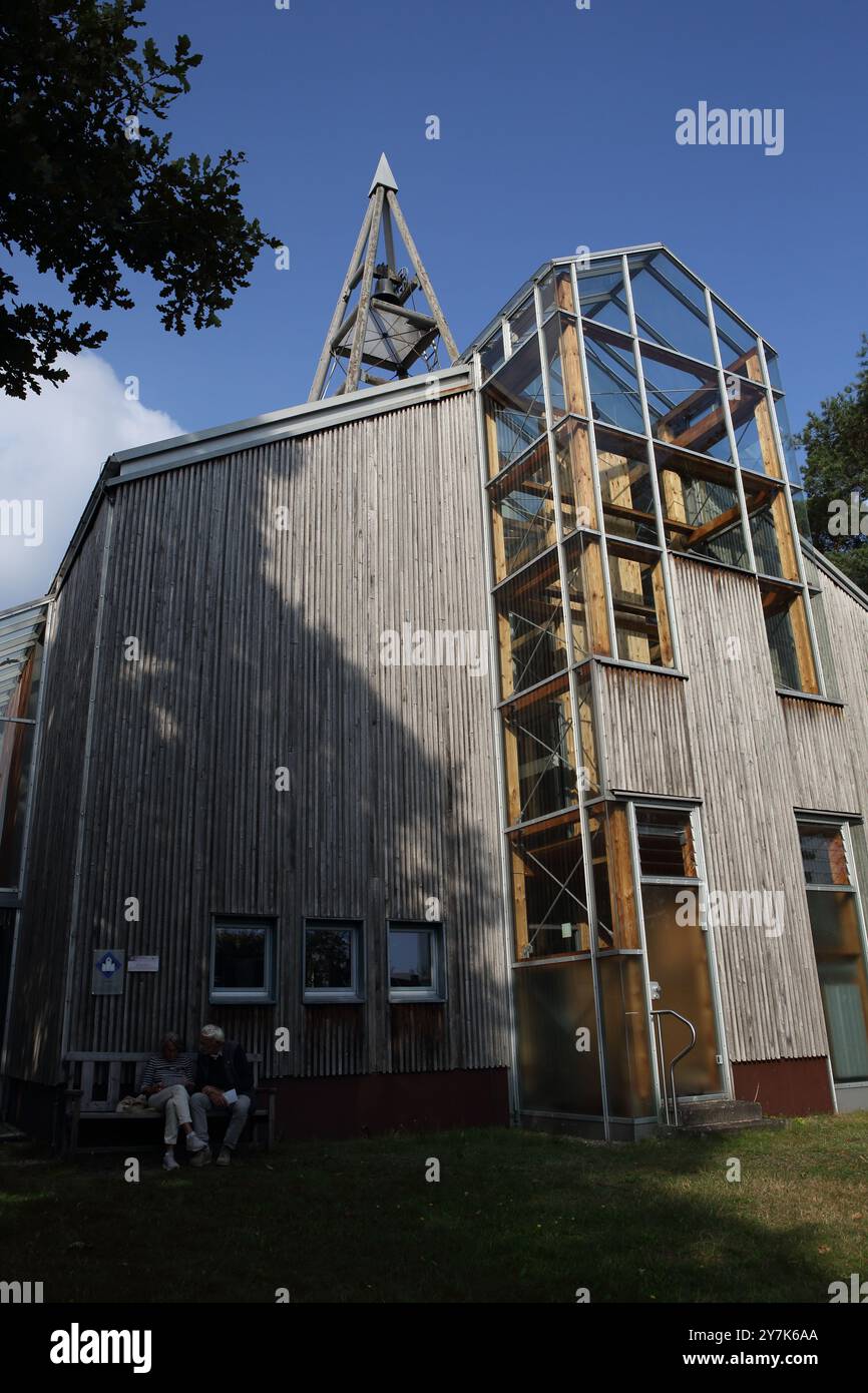 One World Church made of oak wood outside & pine inside, a Protestant ...