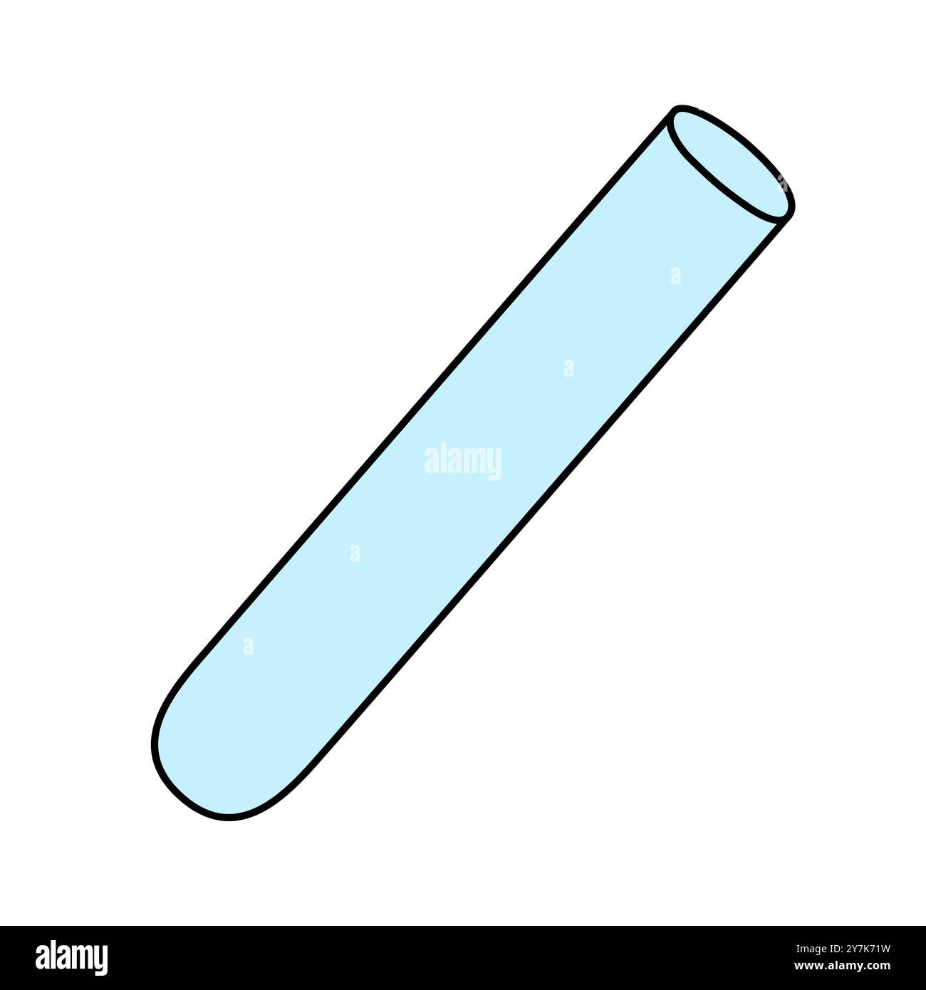 Tube chemical flask, back to school concept, doodle style vector ...